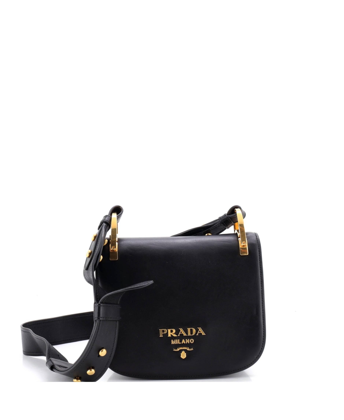 Click here for Pre-Owned Prada Small Pionniere Saddle Crossbody B... prices