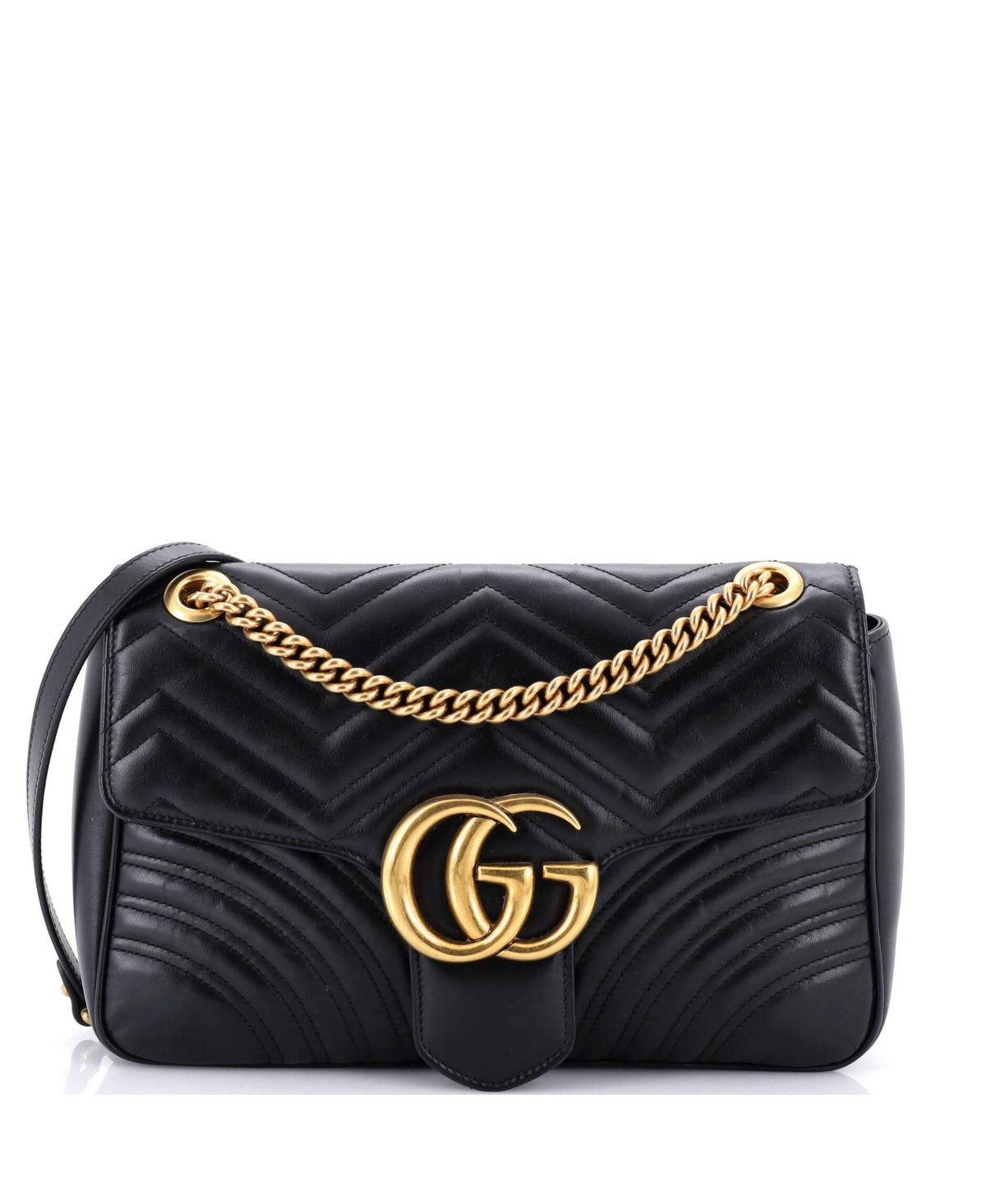Click here for Pre-Owned Gucci Medium Gg Marmont Flap Bag Matelas... prices