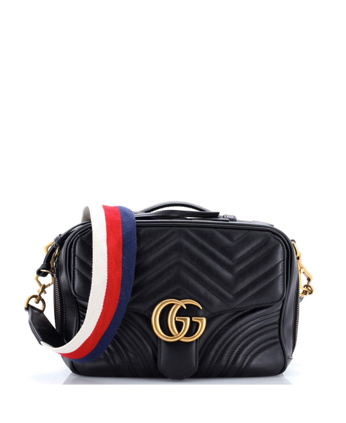 Click here for Pre-Owned Gucci Small Gg Marmont Zip Around Camera... prices