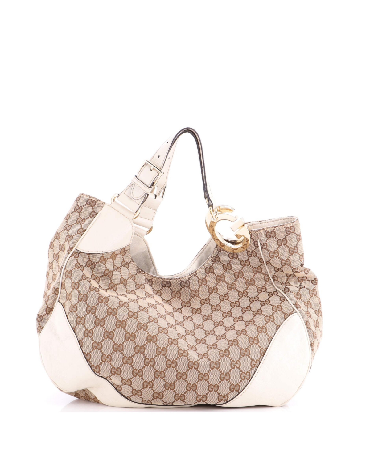 Click here for Pre-Owned Gucci Large Charlotte Tote Gg Canvas wit... prices