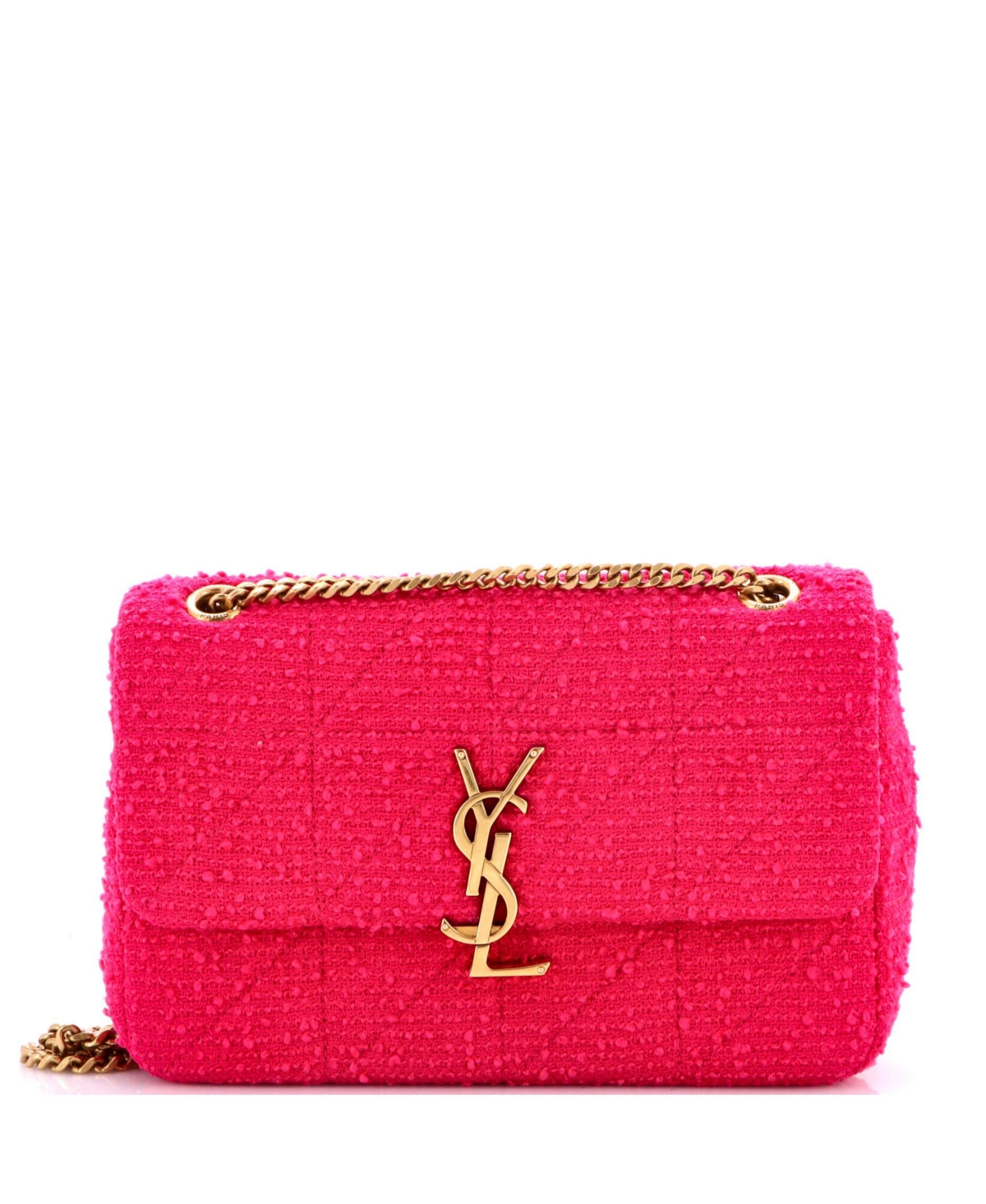 Click here for Pre-Owned Saint Laurent Medium Jamie Flap Bag Quil... prices