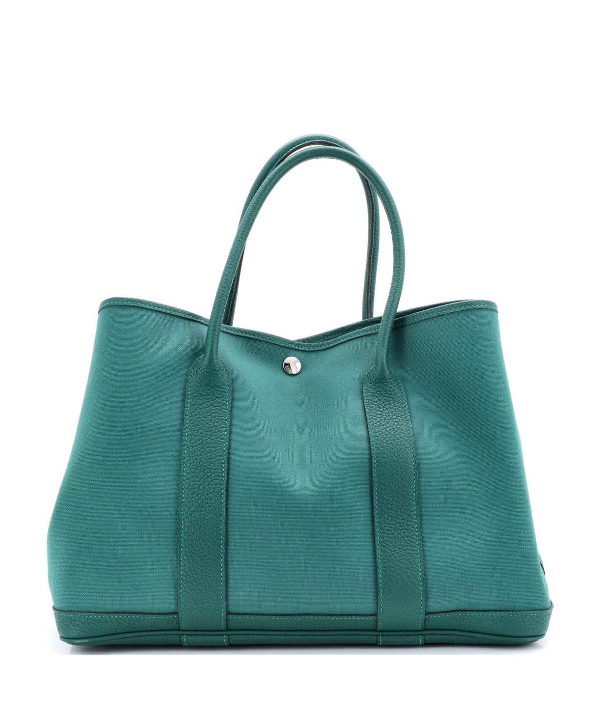 Click here for Pre-Owned HERMES 36 Garden Party Tote Toile and Le... prices