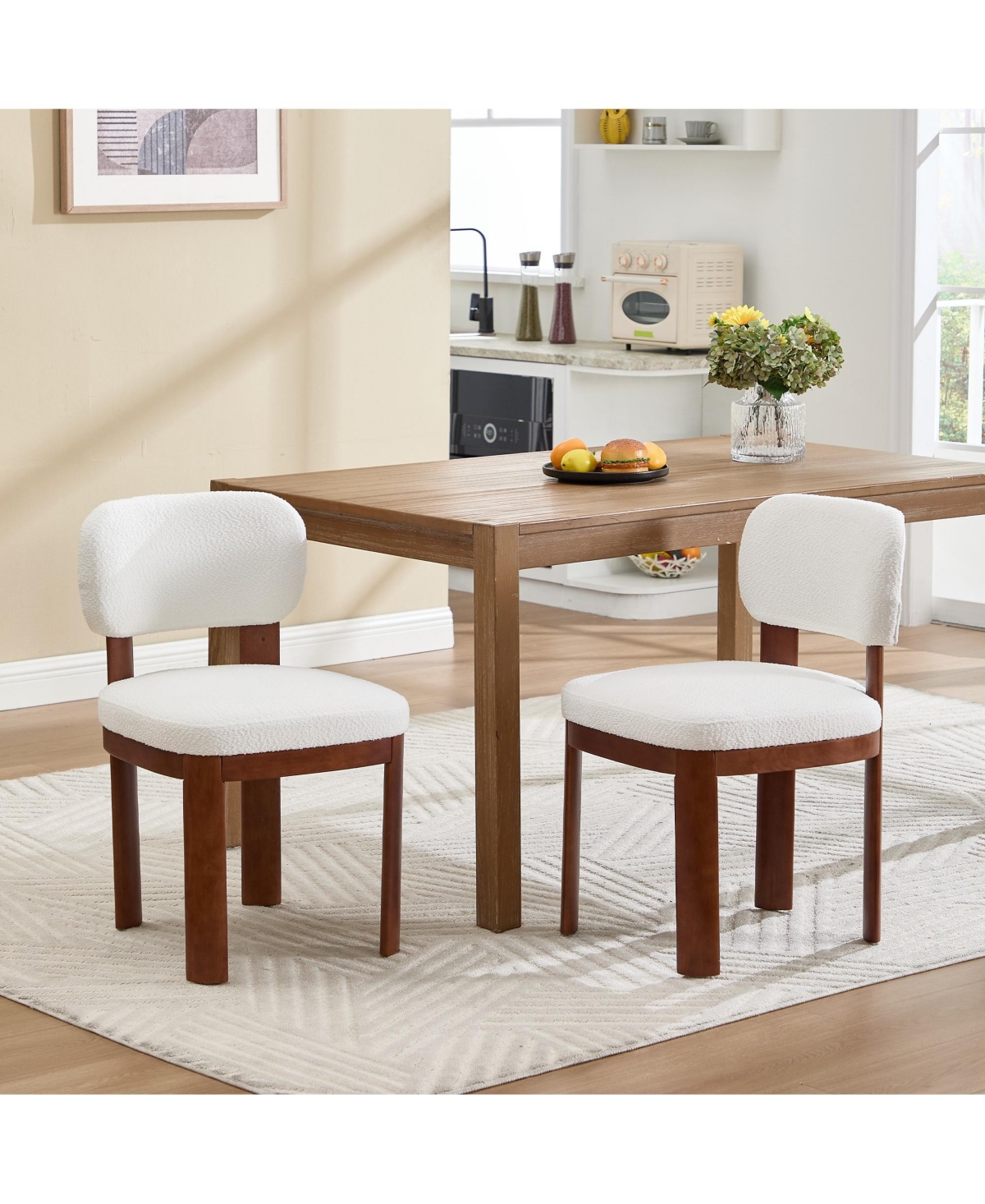 Click here for Boyel Living Farmhouse Wooden Dining Chairs Set of... prices