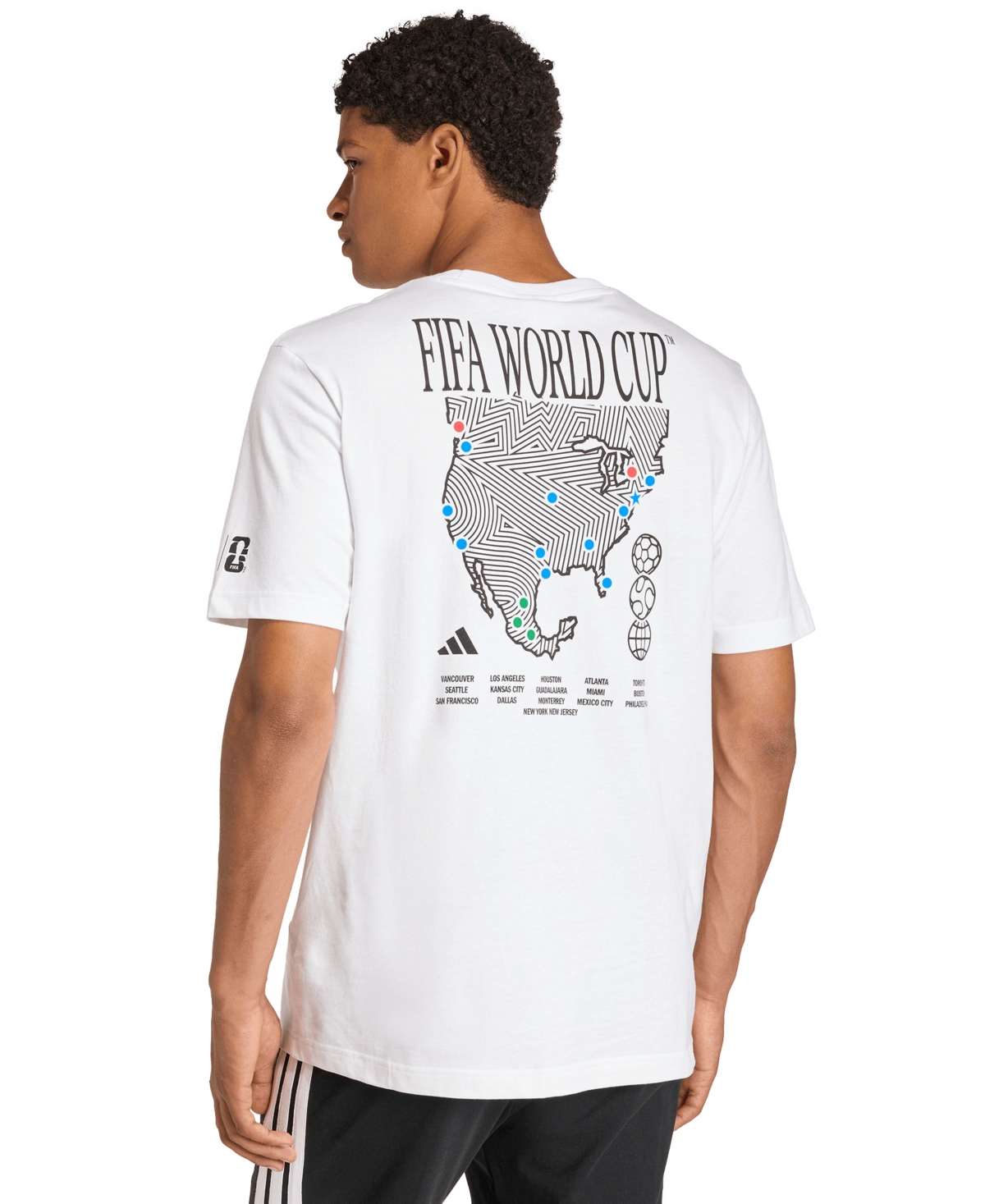 Click here for adidas Mens Fifa Graphic T-Shirt - White prices