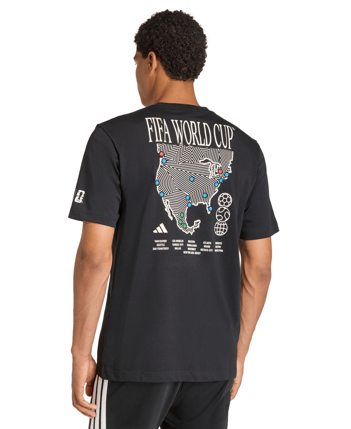 Click here for adidas Mens Fifa Graphic T-Shirt - Black prices