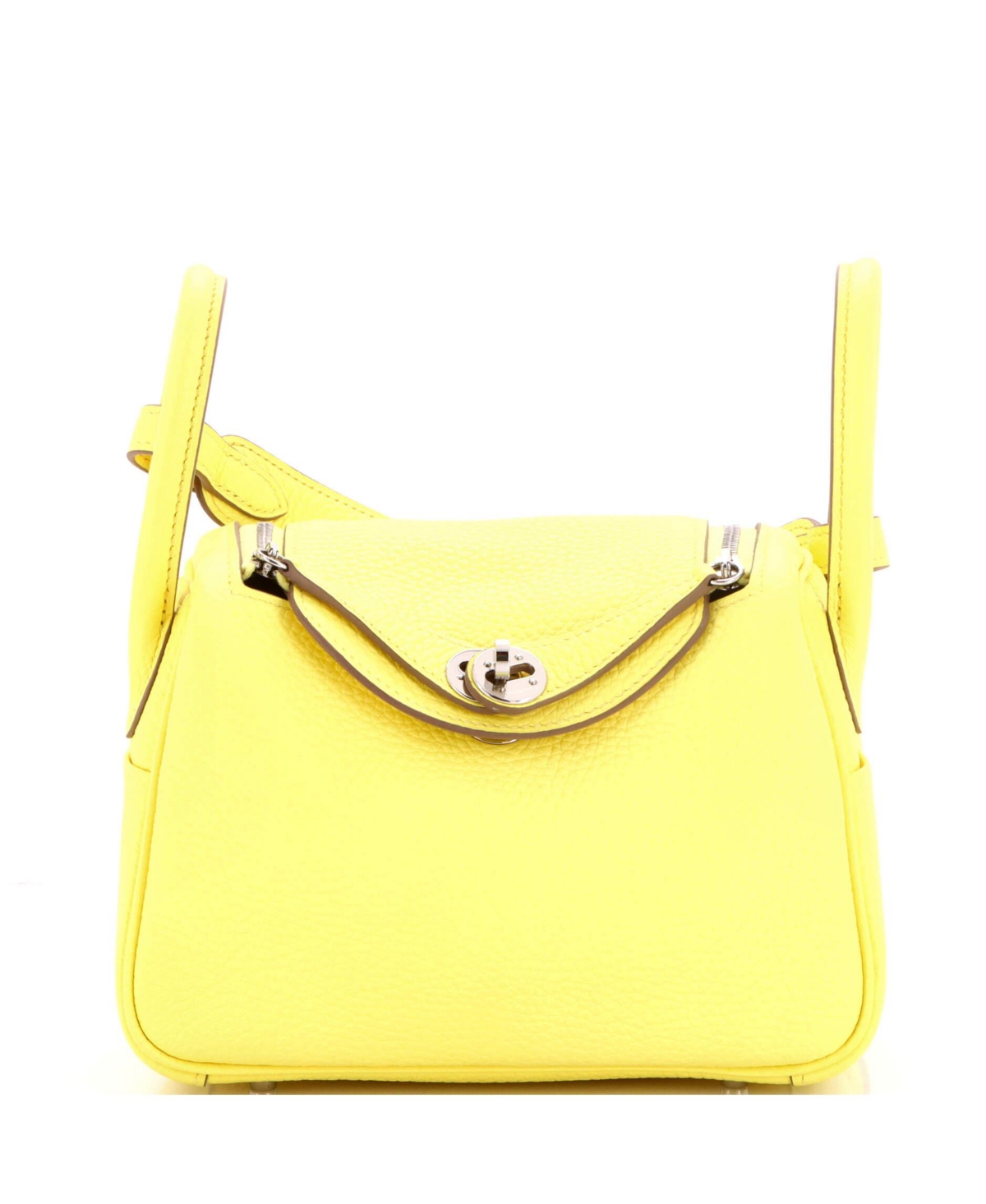 Click here for Pre-Owned HERMES Mini Lindy Bag Clemence - Yellow prices