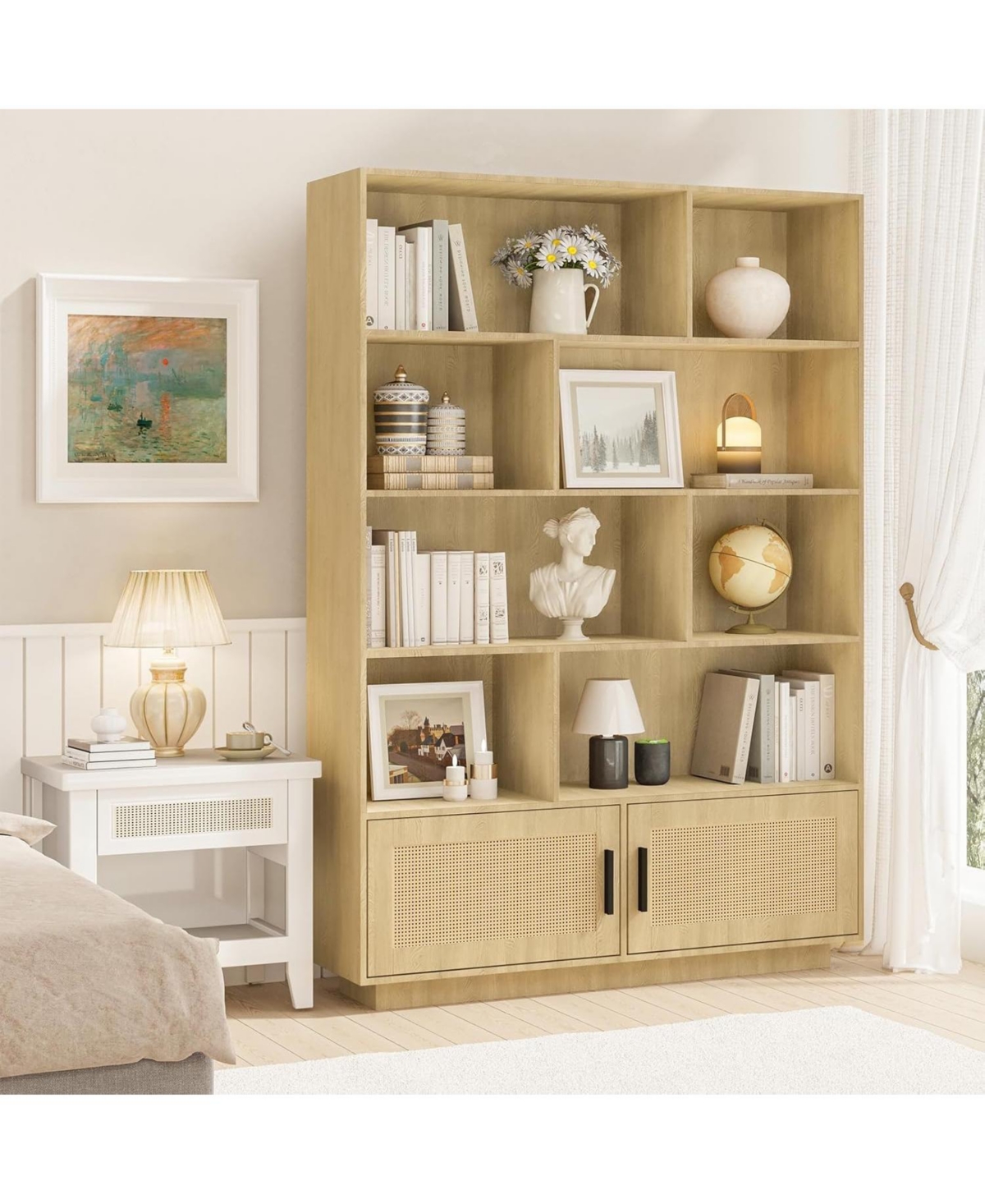 Click here for gaomon Tall Industrial Bookshelf with Open Display... prices