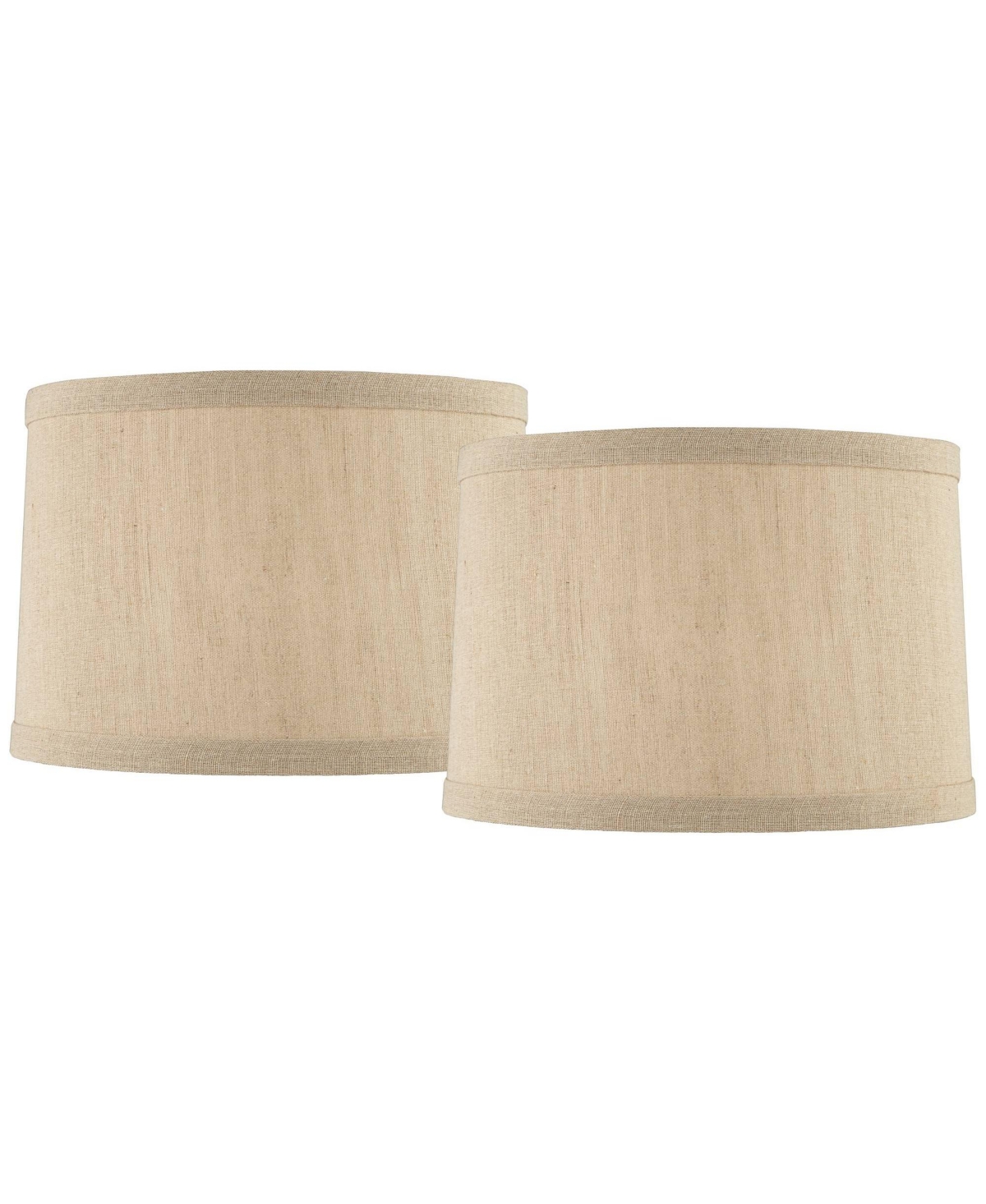 Click here for Springcrest Set of 2 Drum Lamp Shades Taupe Medium... prices