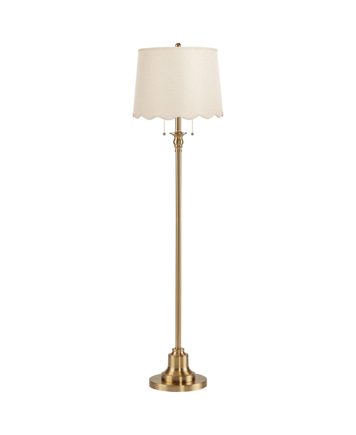 Click here for 360 Lighting Dyna Antique Brass Floor Lamp with Sc... prices