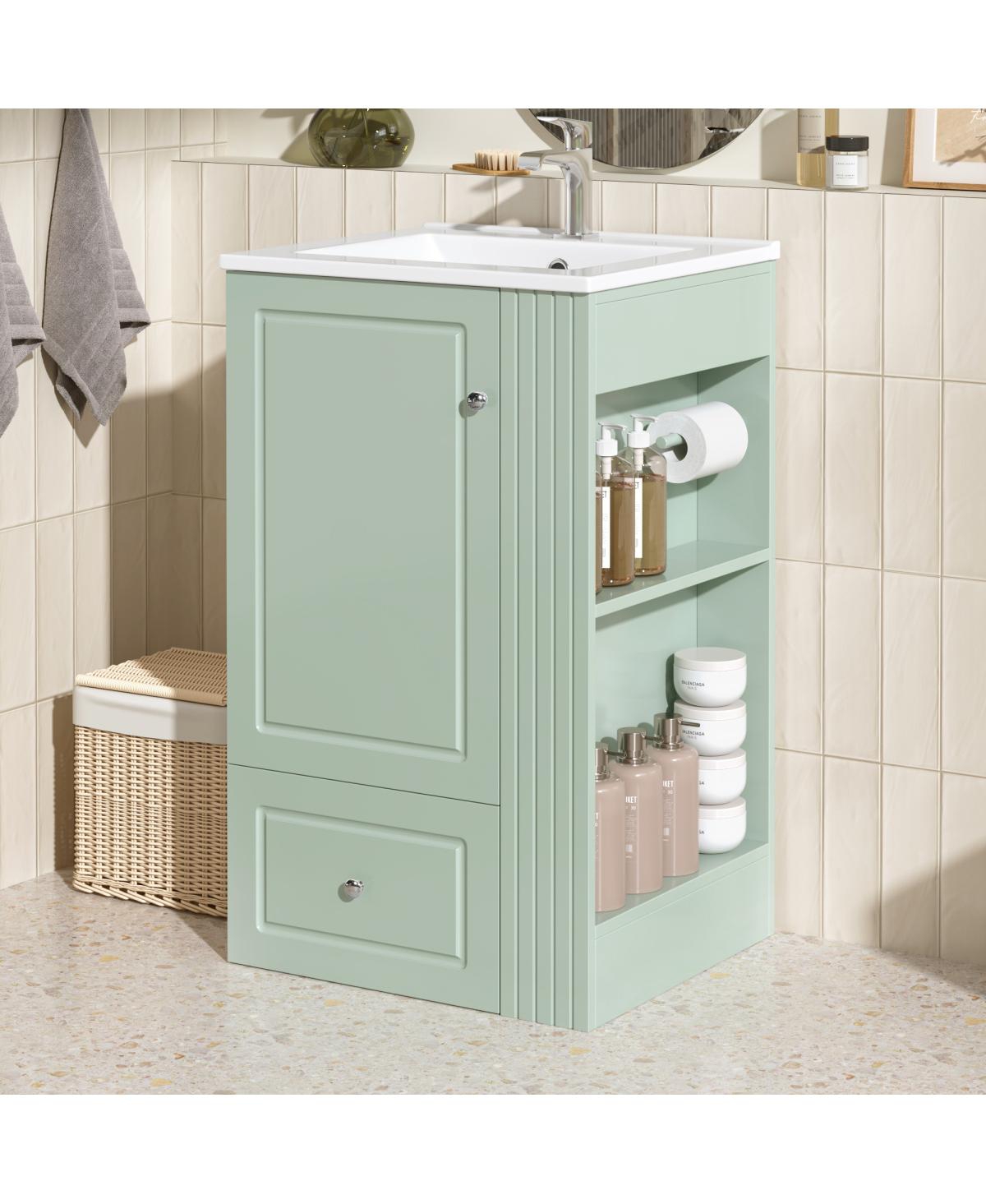 Click here for Sillysis 20 Inch Bathroom Vanity with Ceramic Sink... prices