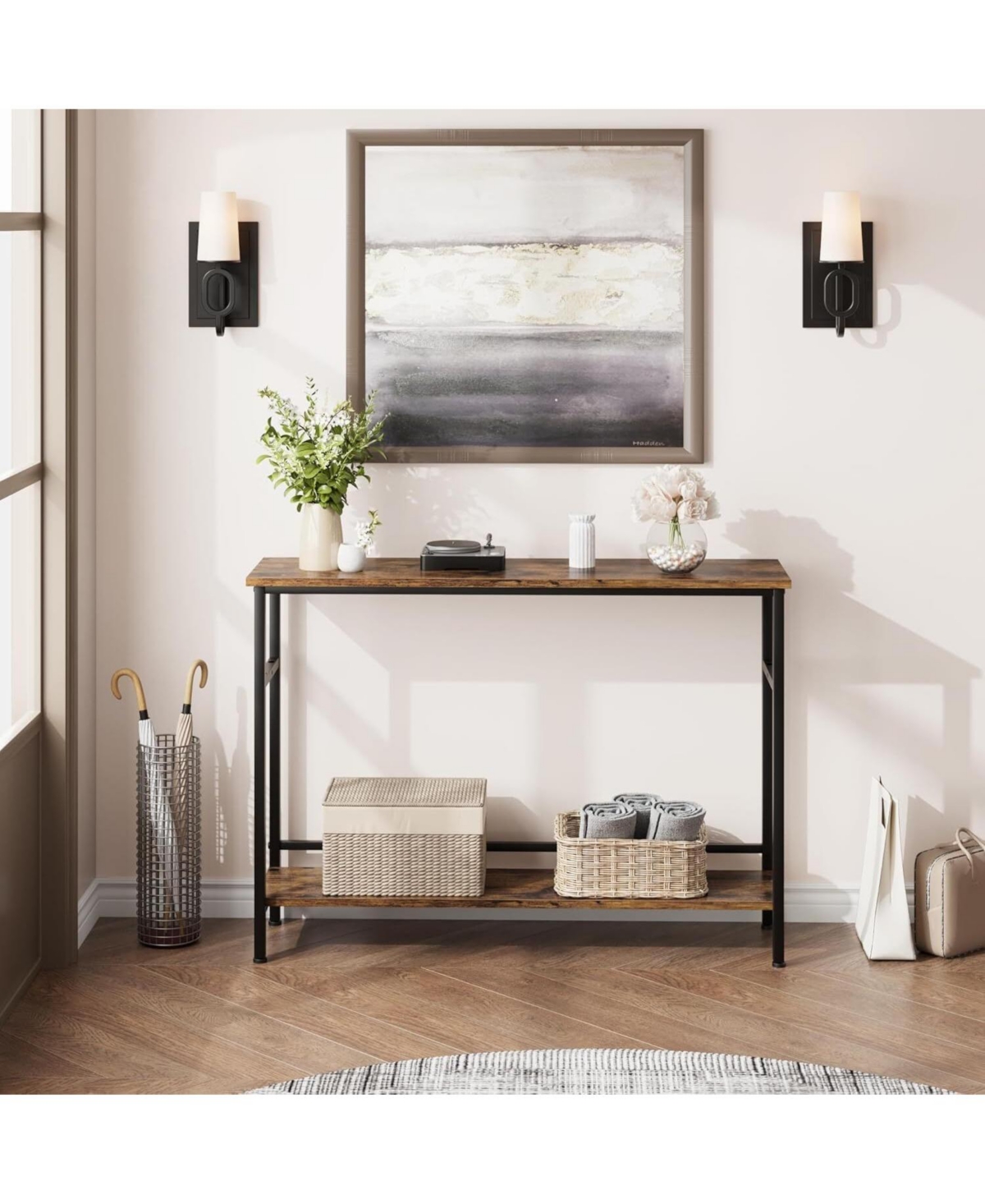 Click here for gaomon 39.3 Rustic Storage Console Table prices