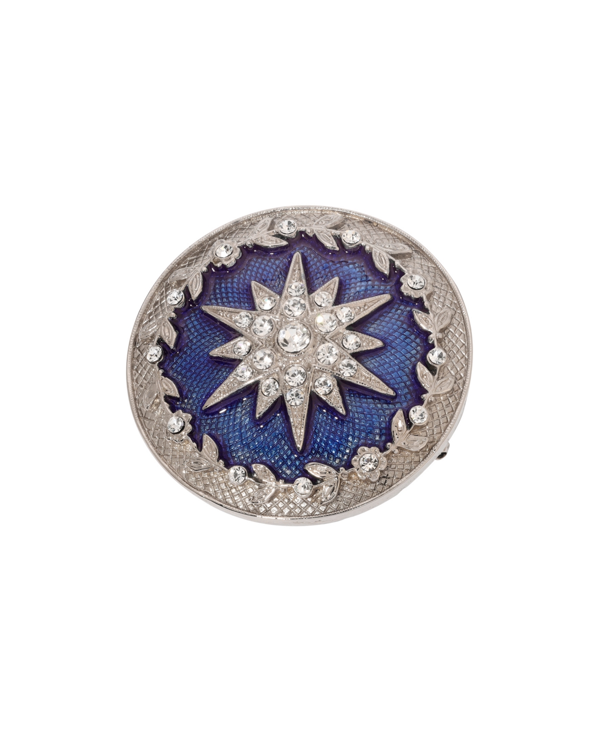 Click here for Symbols of Faith Silver-Tone Blue Enamel Star of B... prices