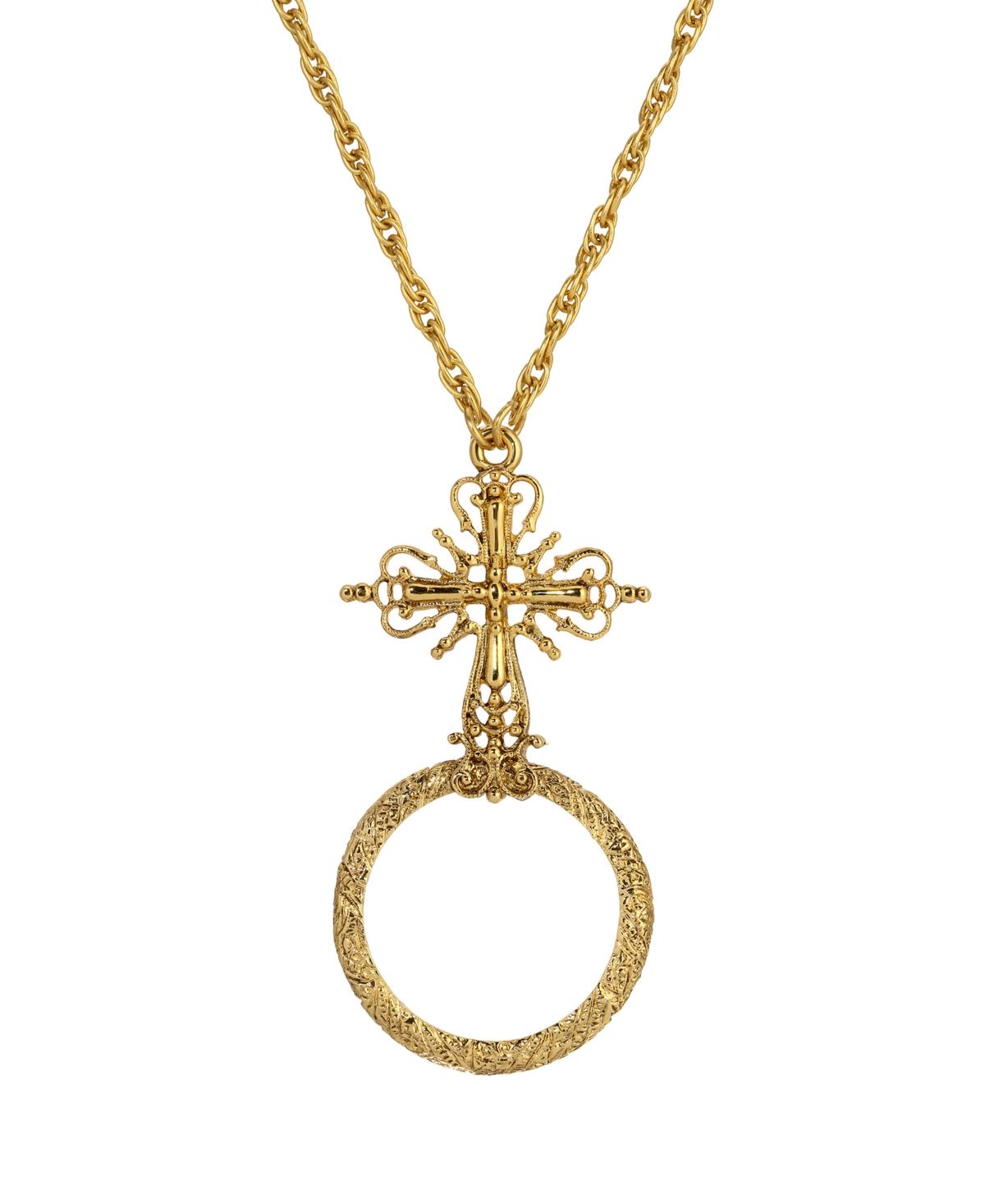 Click here for Symbols of Faith Gold-Tone Cross Magnifying Glass... prices