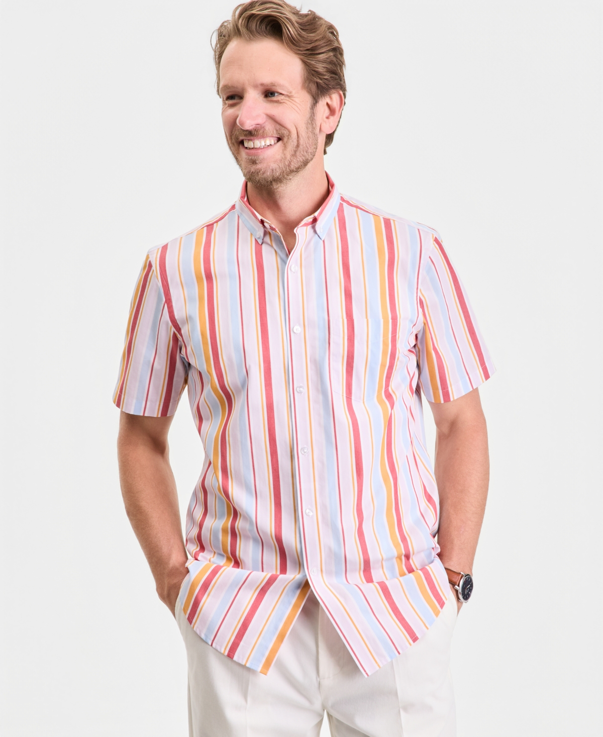Click here for Club Room Mens Short-Sleeve Poplin Shirt  Macys Ex... prices