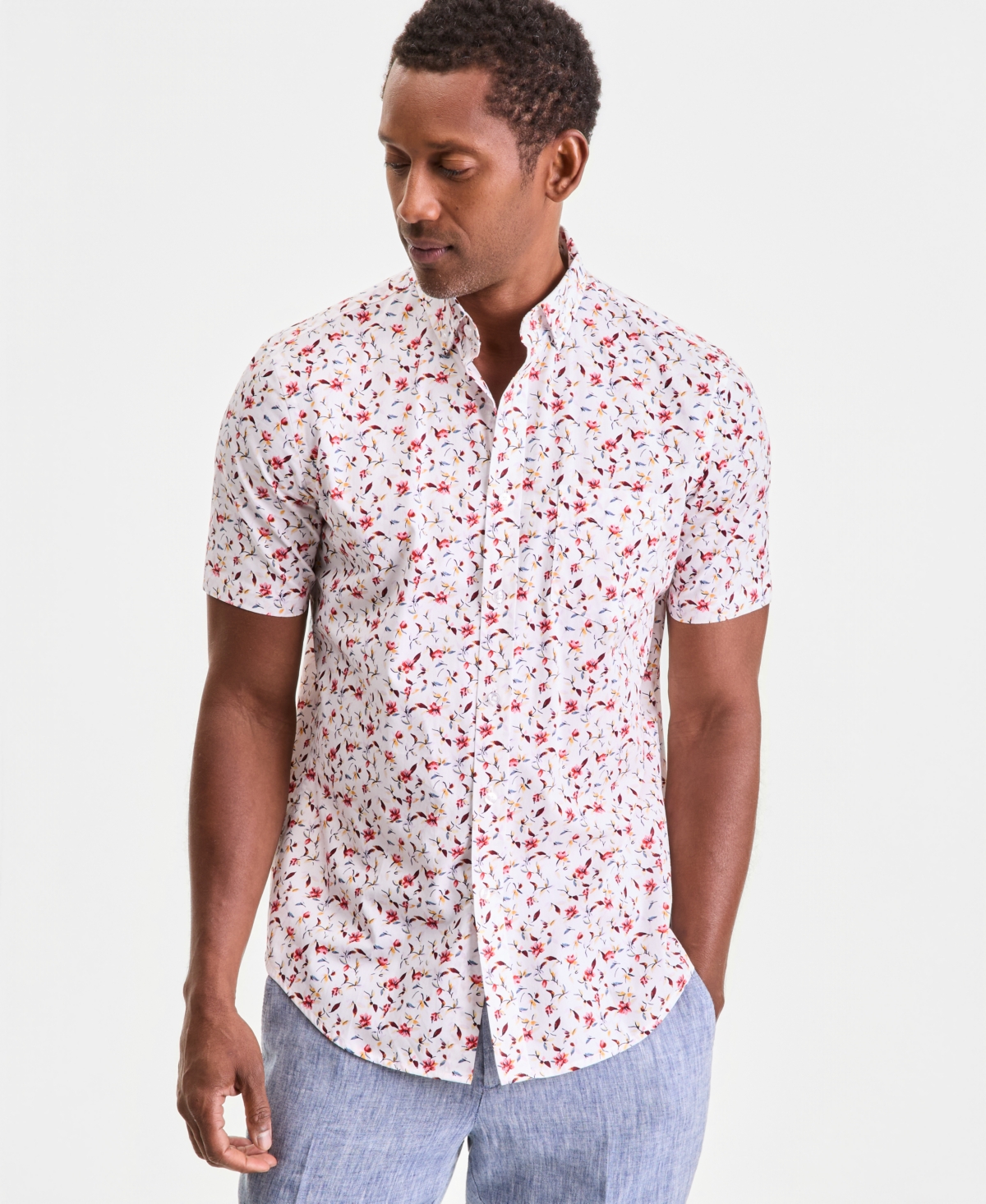 Click here for Club Room Mens Short-Sleeve Poplin Shirt  Macys Ex... prices