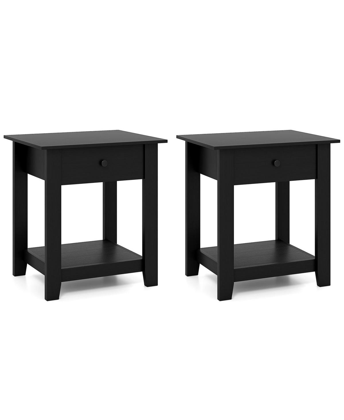 Click here for Gouun Set of 2 Modern 3-Tier Nightstands with Draw... prices