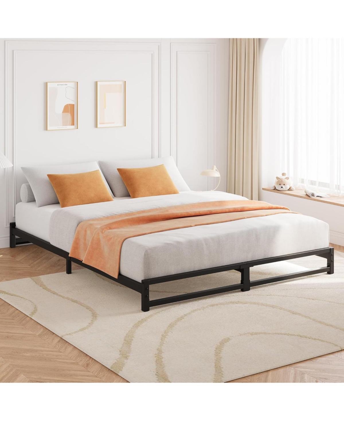 Click here for gaomon Full Metal Bed Frame  6 Platform with Steel... prices