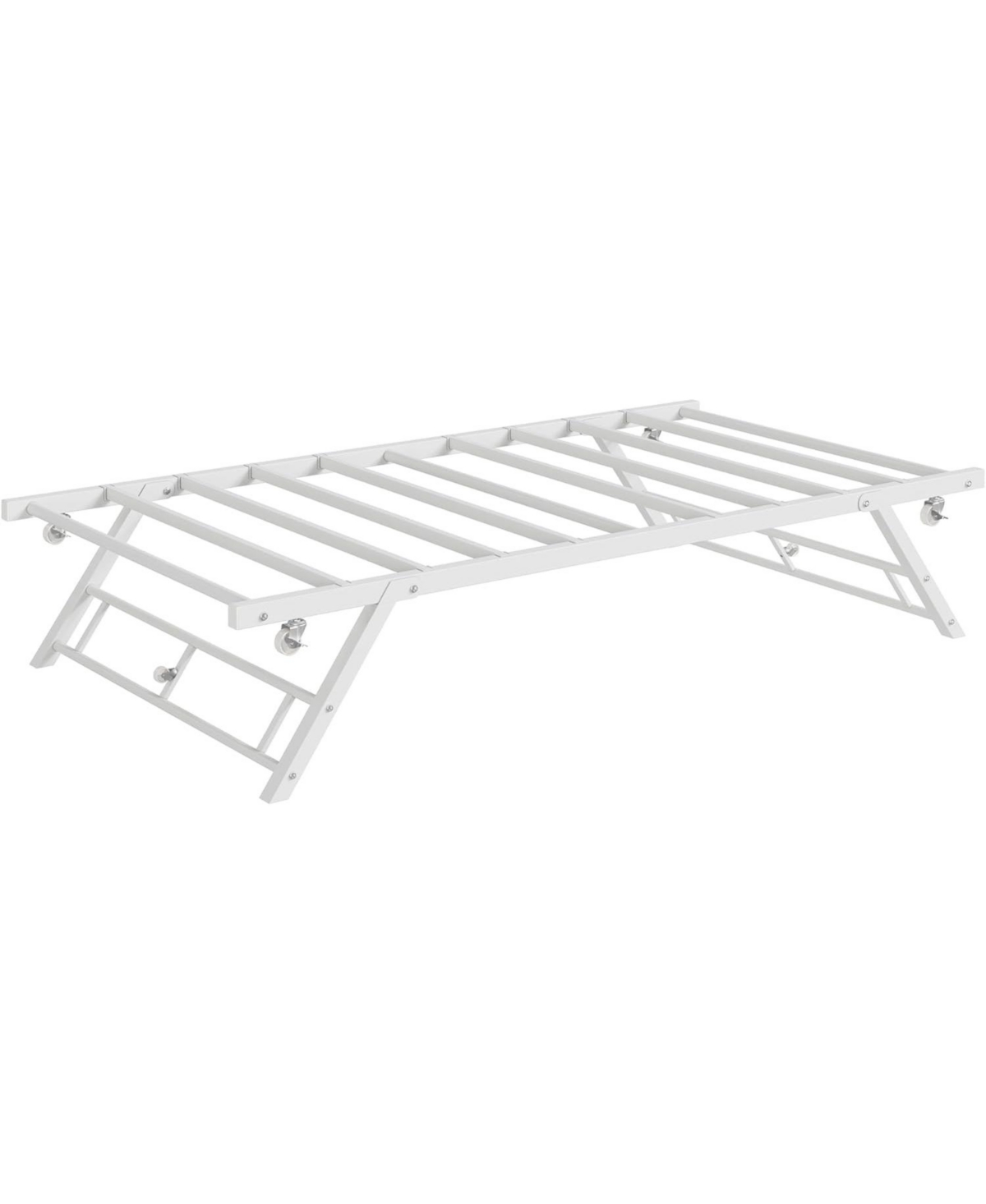 Click here for gaomon Twin Pop-Up Trundle Bed Frame with Lockable... prices