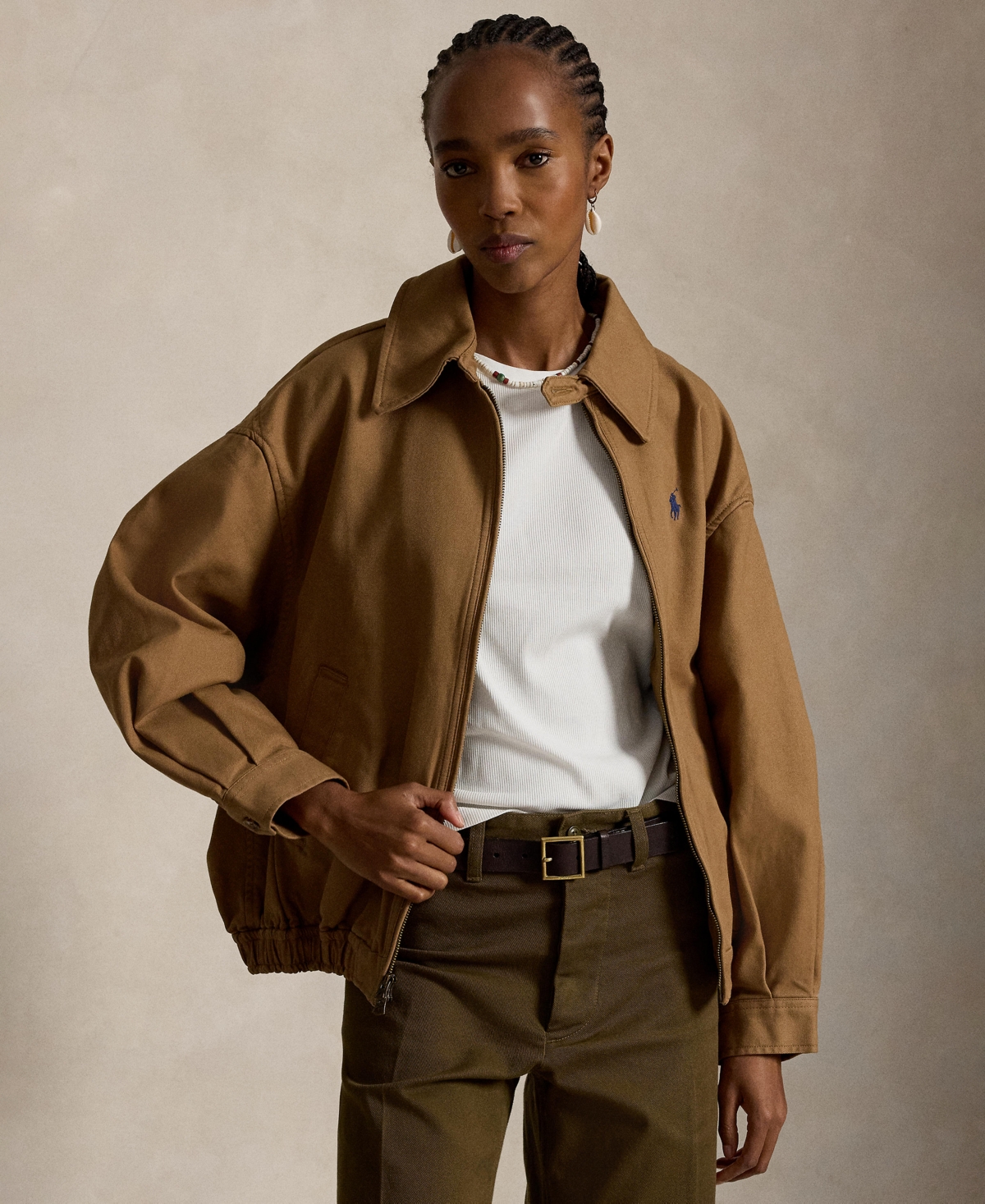 Click here for Polo Ralph Lauren Womens Oversized Spread Collar W... prices