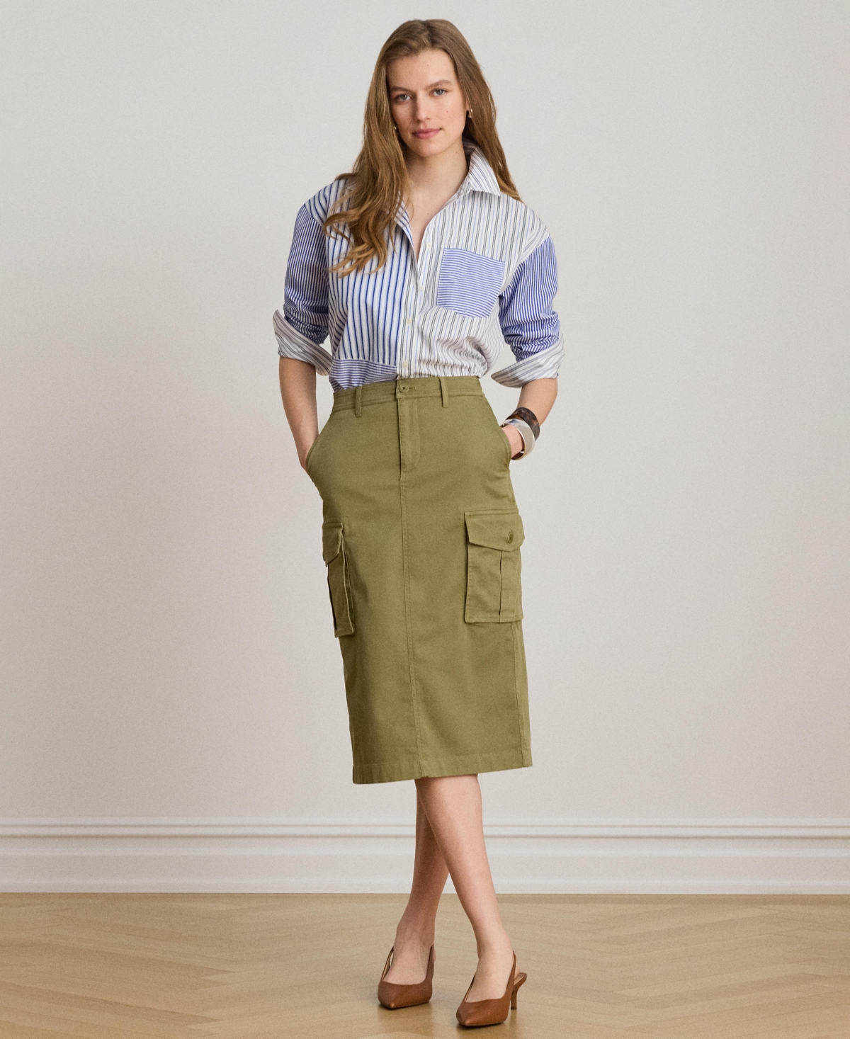 Click here for Lauren Ralph Lauren Womens Zip & Fly Chino Cargo P... prices