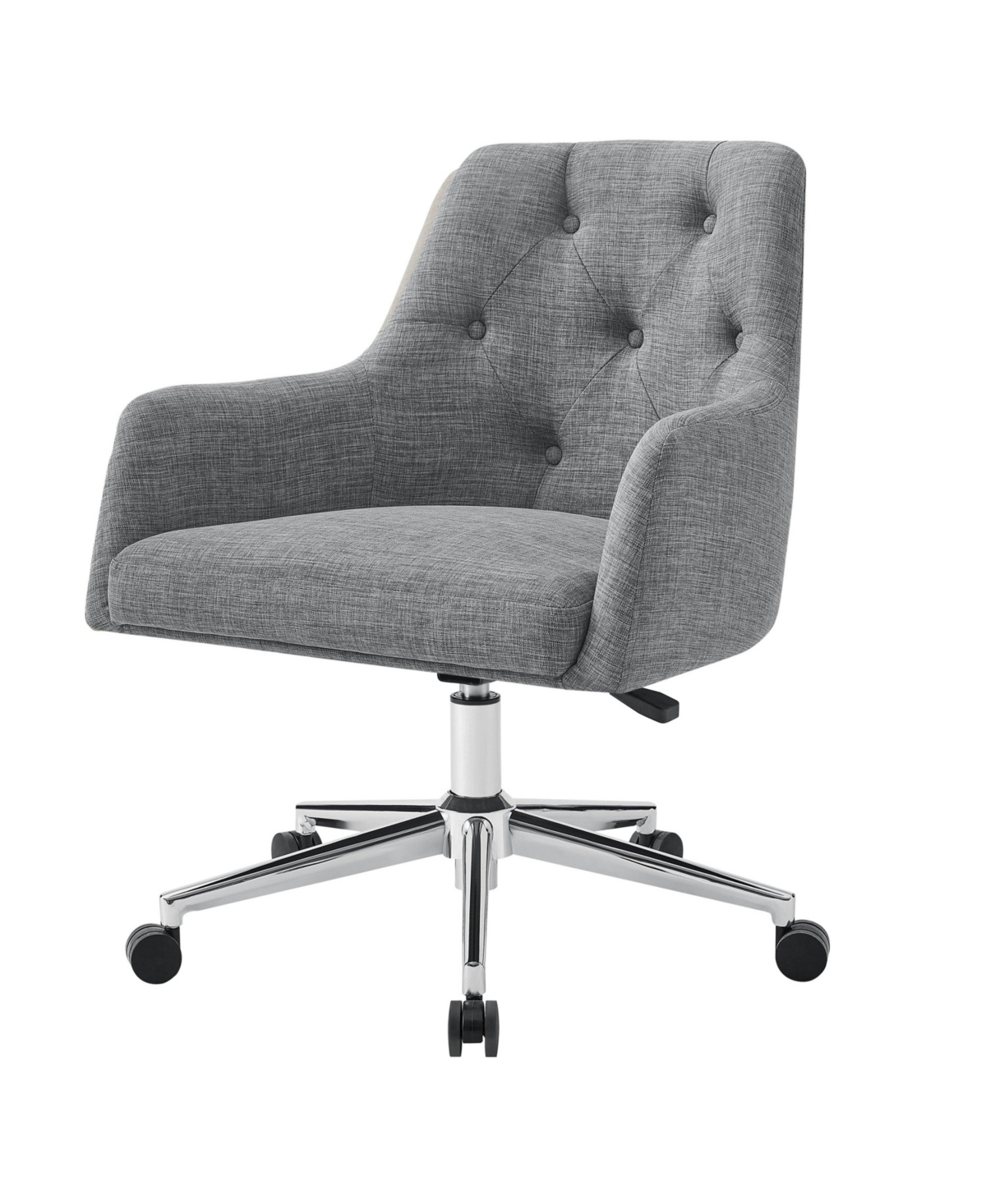 Click here for Boyel Living Button-Tufted Linen Office Chair with... prices