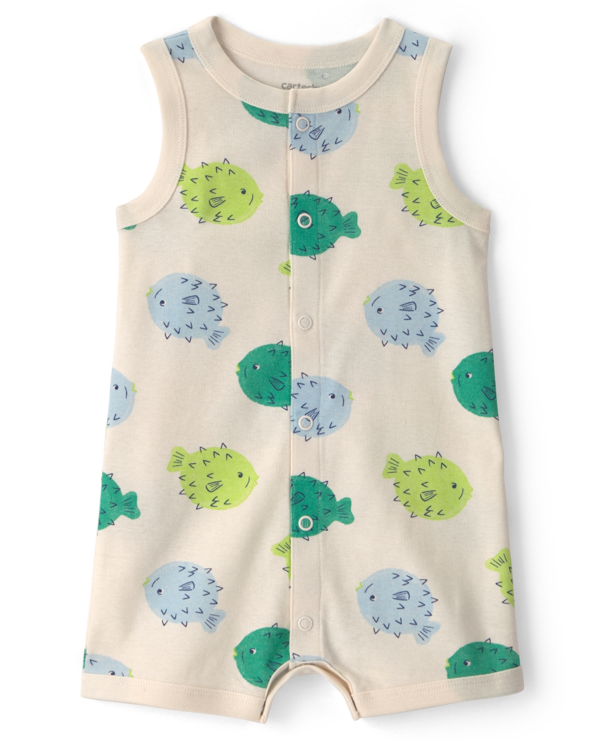 Click here for Carters Baby Boys Cotton Short-Sleeve Romper - Puf... prices