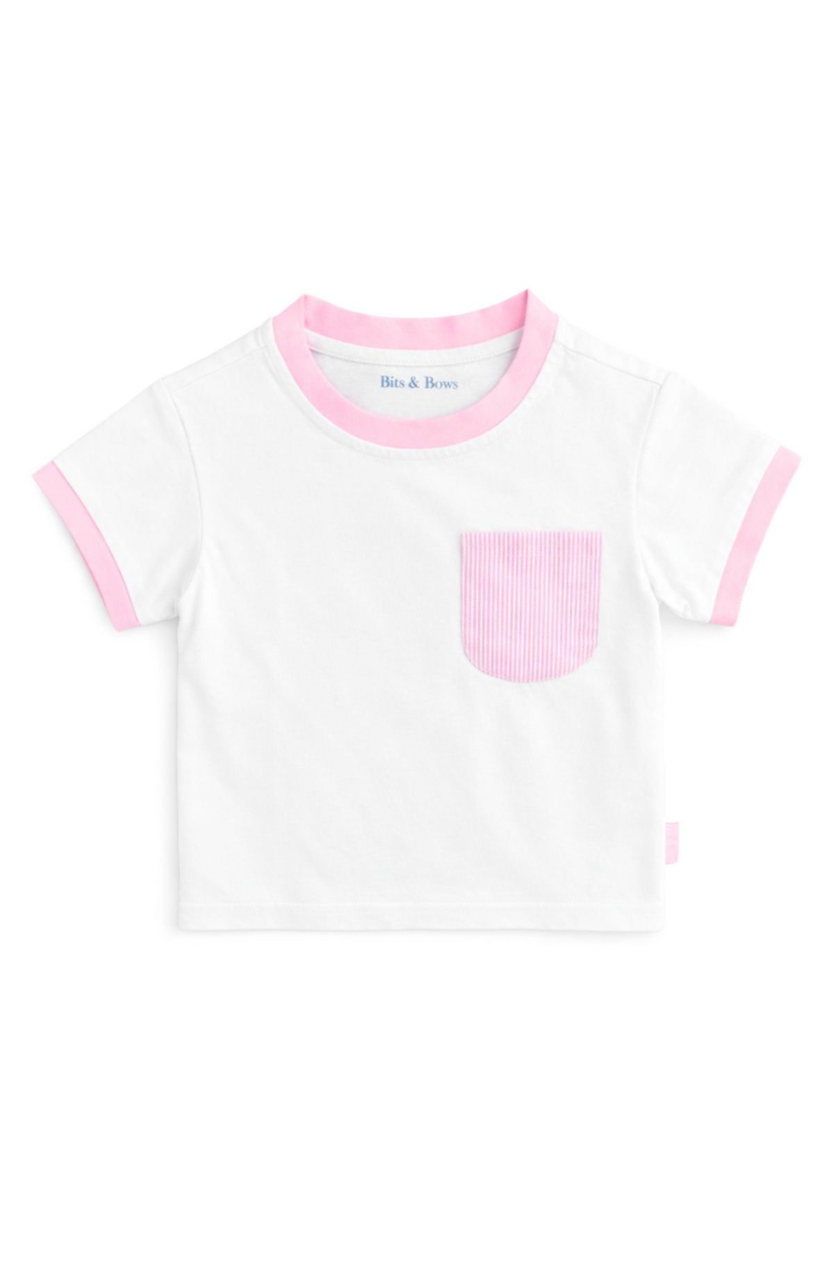 Click here for Bits & Bows Little/Big Girls Seersucker Pocket T-S... prices
