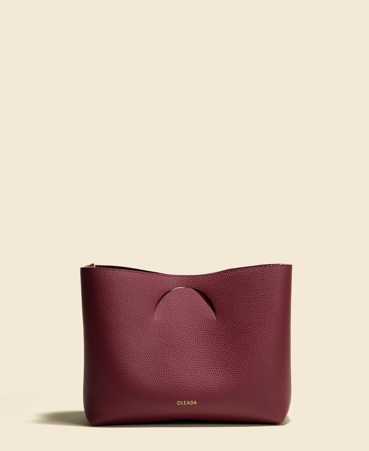 Click here for Oleada Easy Book Leather Tote - Scarlet prices