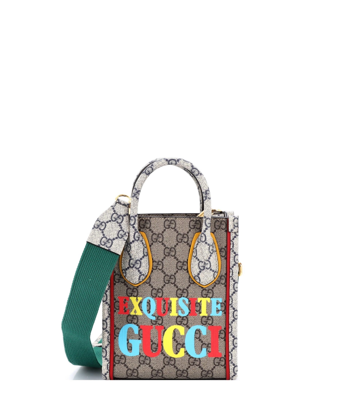 Click here for Pre-Owned Gucci Mini Exquisite Vertical Tote Print... prices
