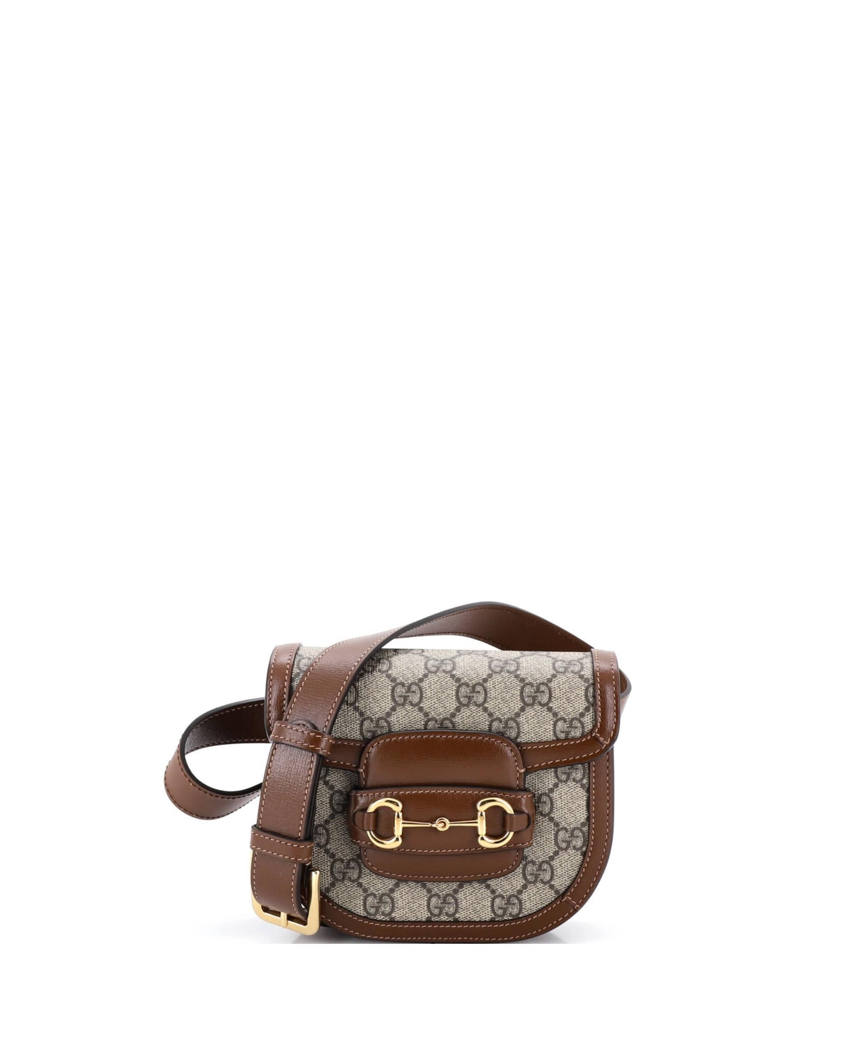 Click here for Pre-Owned Gucci Mini Horsebit 1955 Belt Bag Gg Coa... prices