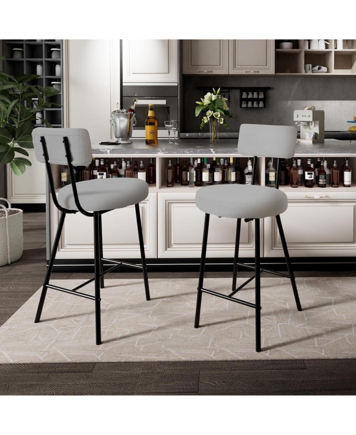 Click here for gaomon Dining Chair Modern Upholstered Bar Stools... prices