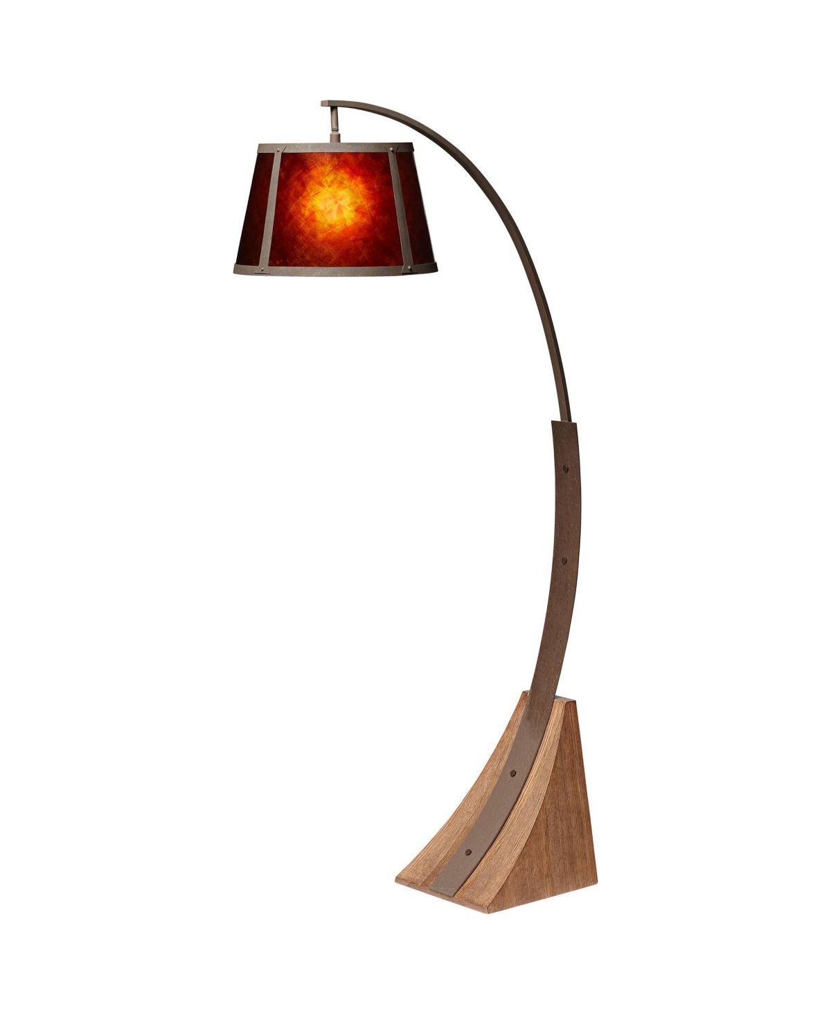 Click here for Franklin Iron Works Mission Arc Floor Lamp with Us... prices