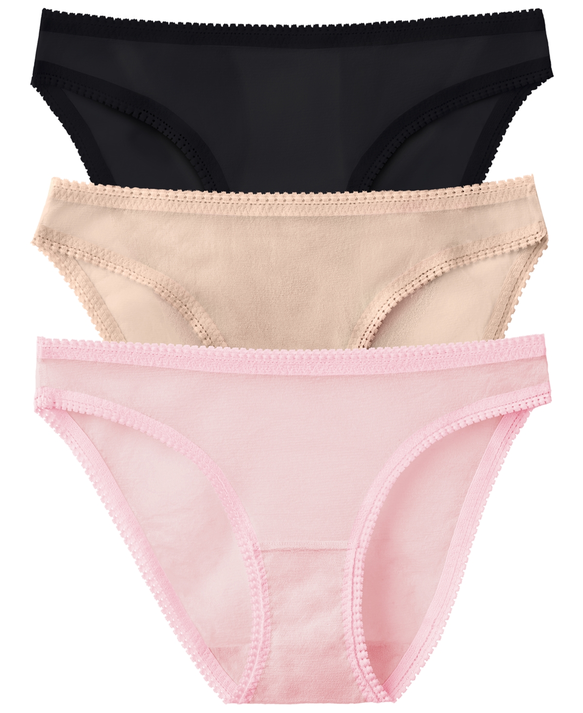 Click here for On Gossamer Womens Mesh Hip Bikini Underwear 3 Pac... prices