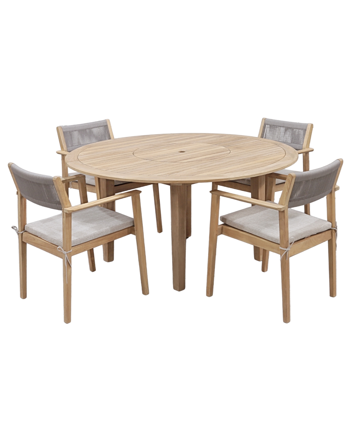 Click here for Bristol 5-Pc. Teak Wood Round Dining Set (Dining T... prices