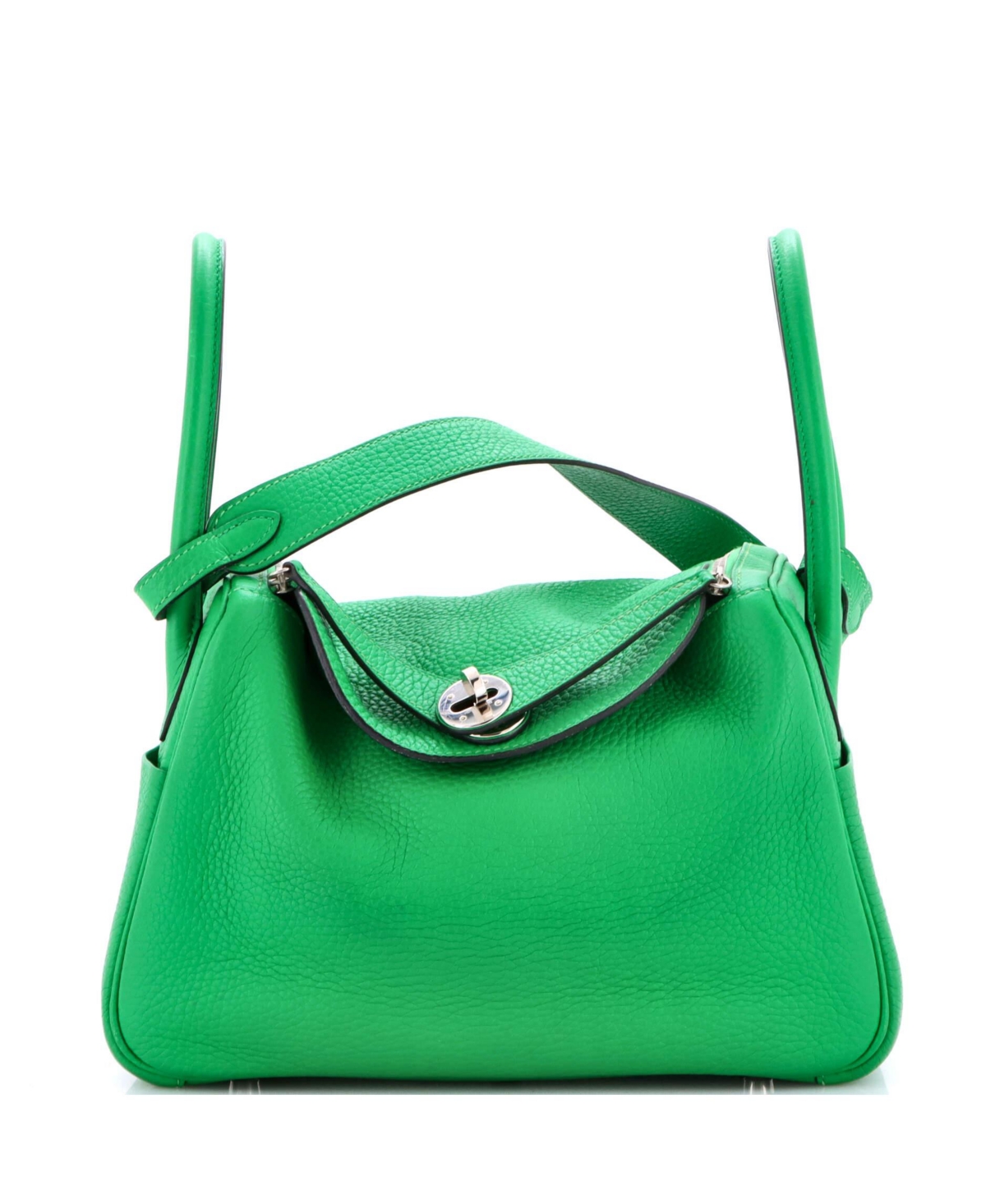 Click here for Pre-Owned HERMES 26 Lindy Bag Clemence - Green prices