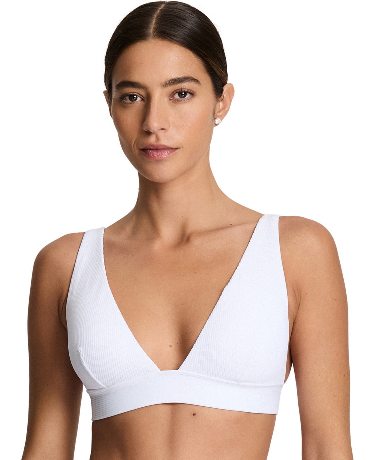 Click here for Lauren Ralph Lauren Womens Banded Tall V-Neck Swim... prices