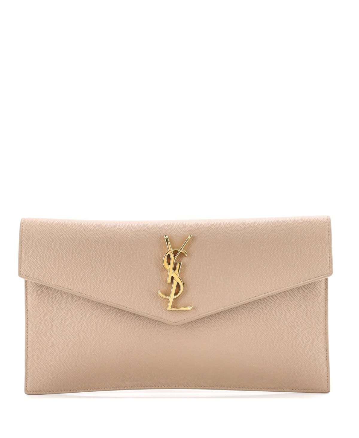 Click here for Pre-Owned Saint Laurent Uptown Pouch Leather - Nat... prices