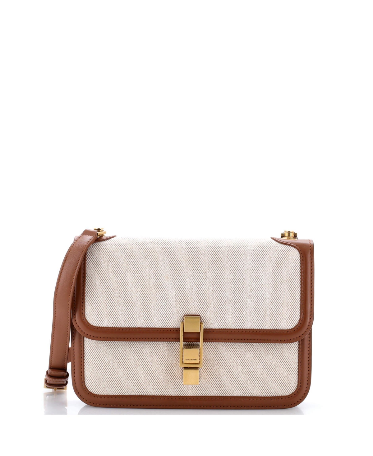 Click here for Pre-Owned Saint Laurent Medium Carre Satchel Canva... prices