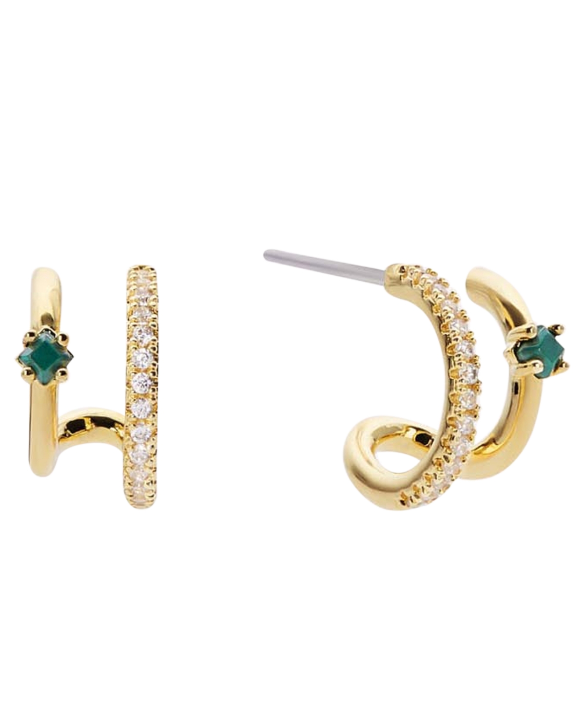 Click here for Ana Luisa Percy Gold-Plated Double Hoop Earrings -... prices