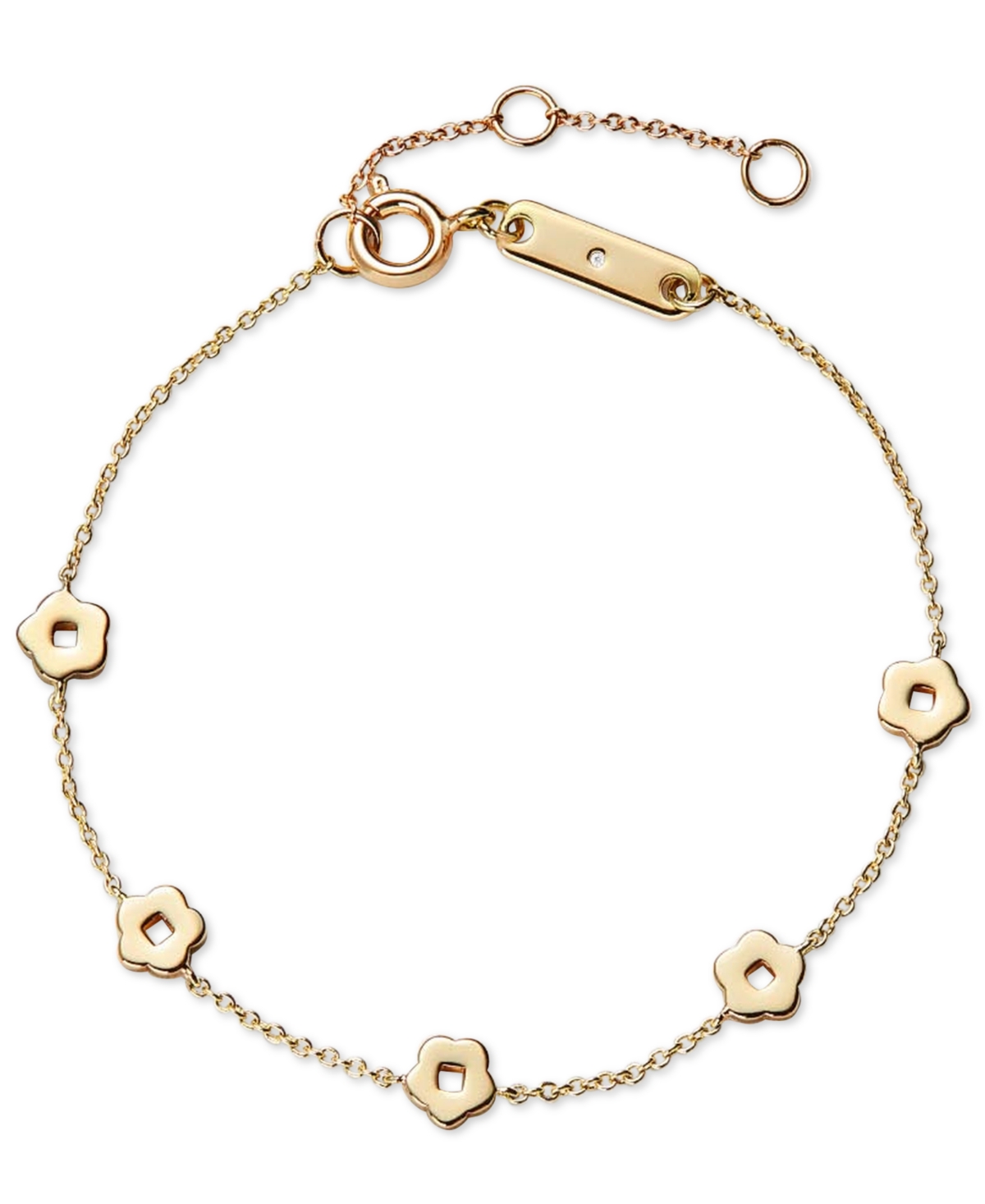 Click here for Ana Luisa Rowena Gold-Plated Flower Bracelet - Gol... prices