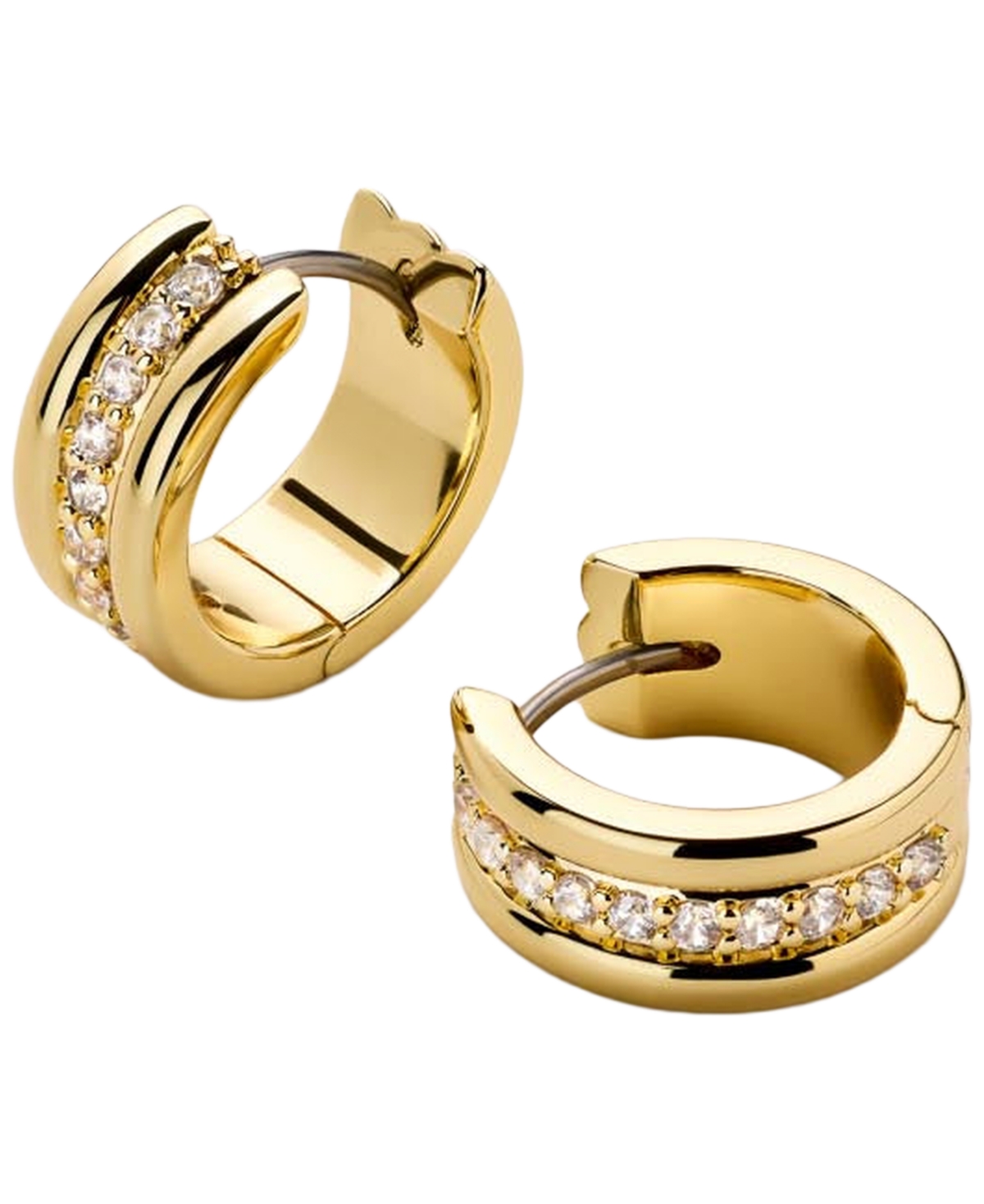 Click here for Ana Luisa Asher Triple Gold-Plated Huggie Earrings... prices
