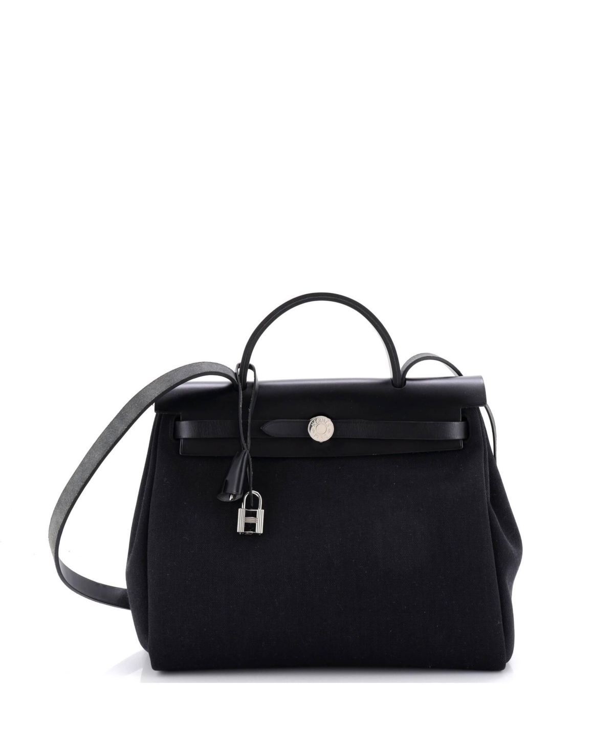 Click here for Pre-Owned HERMES 31 Herbag Zip Leaher and Toile -... prices