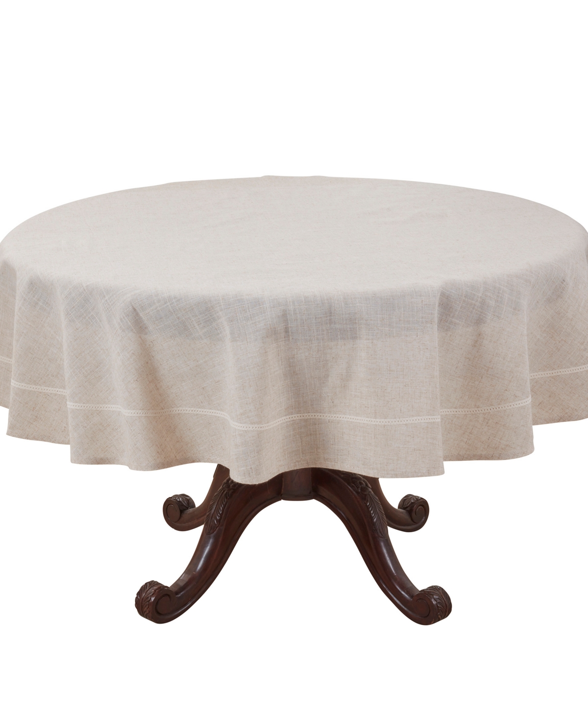 Click here for Saro Lifestyle Timeless Solid Linen Blend Tableclo... prices