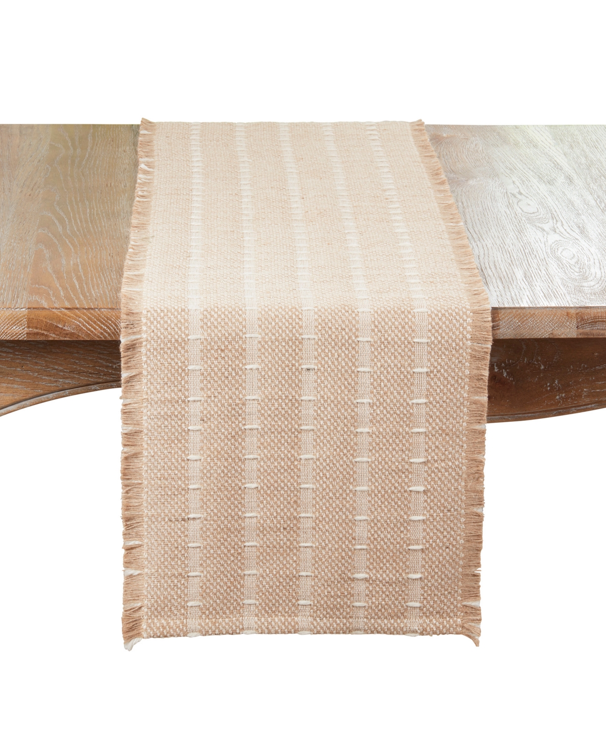 Click here for Saro Lifestyle Woven Jute and Wool Table Runner  1... prices