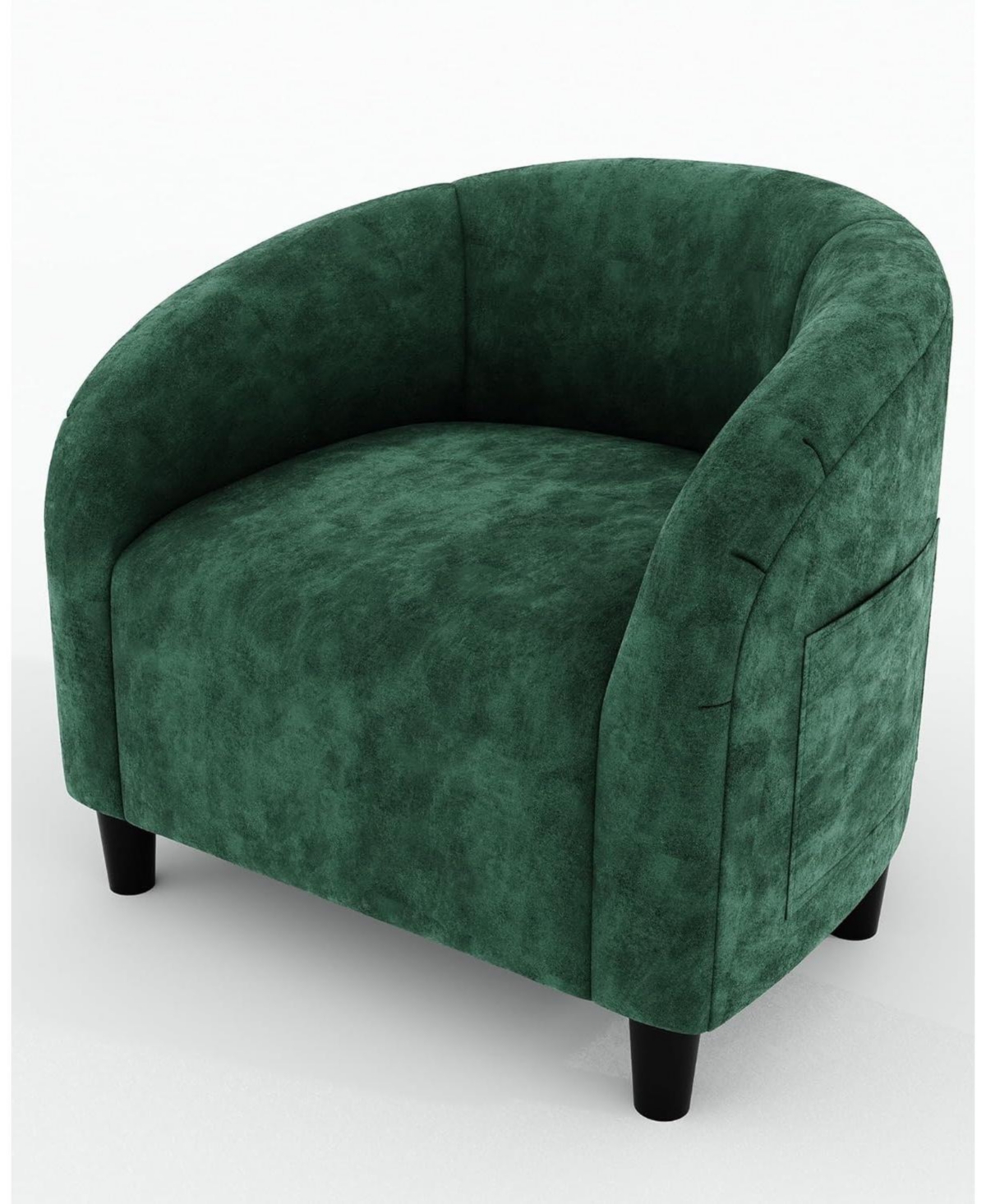 Click here for gaomon Accent Chair Velvet Club Barrel Chair with... prices