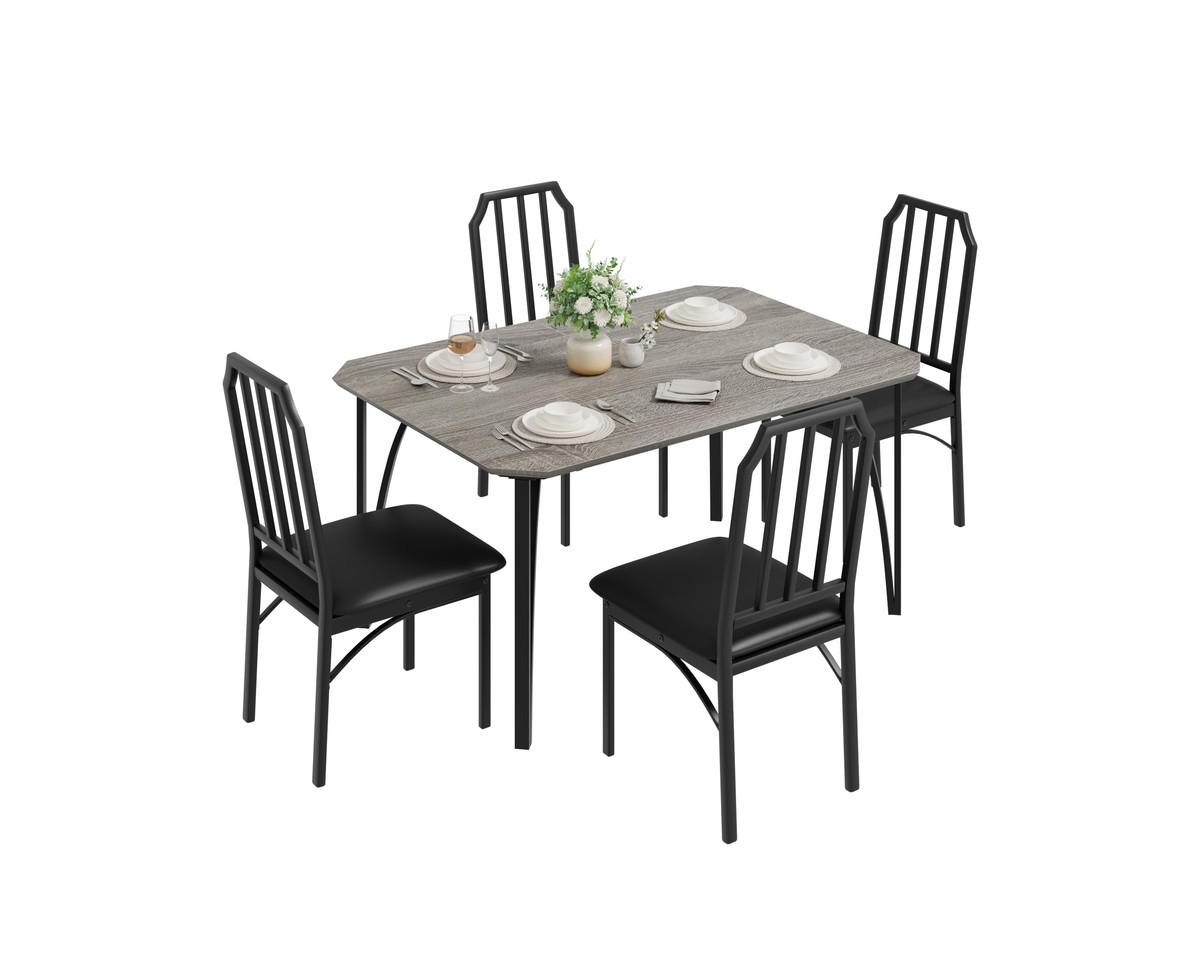 Click here for gaomon 5-Piece 4-Person Modern Dining Table Set wi... prices