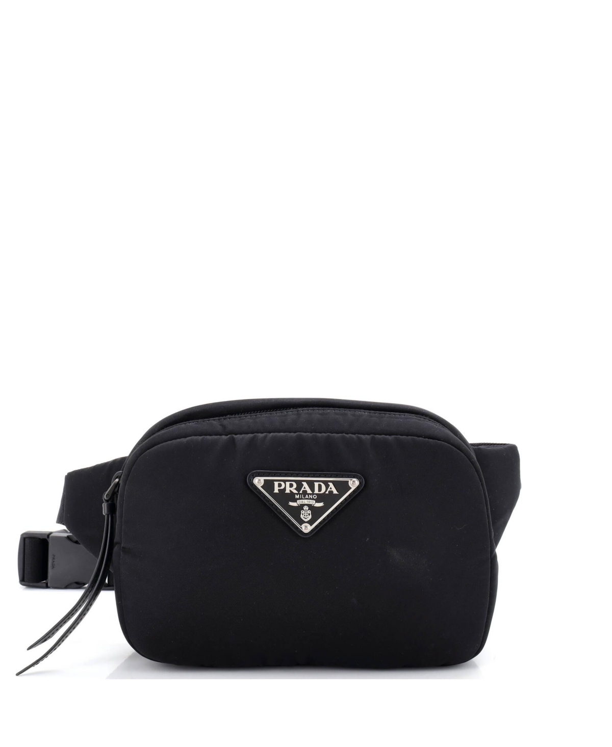 Click here for Pre-Owned Prada Padded Zip Belt Bag Tessuto - Blac... prices
