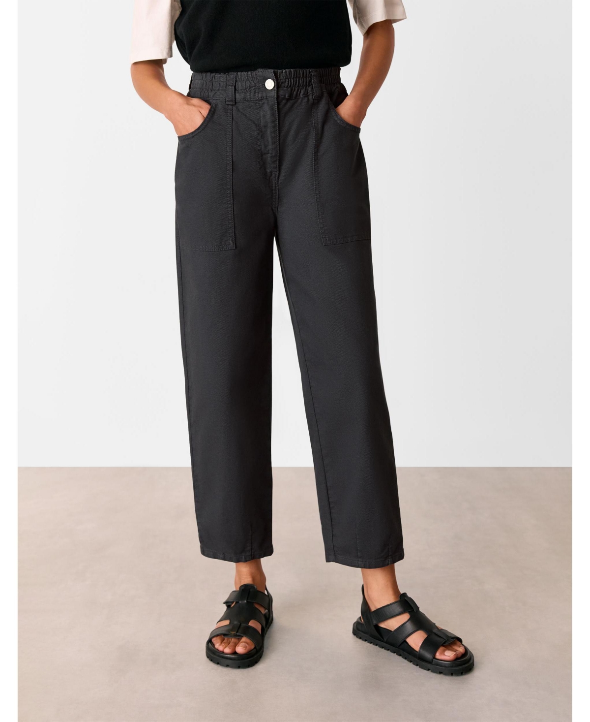 Click here for Whistles Womens Tessa Casual Pants - Black prices