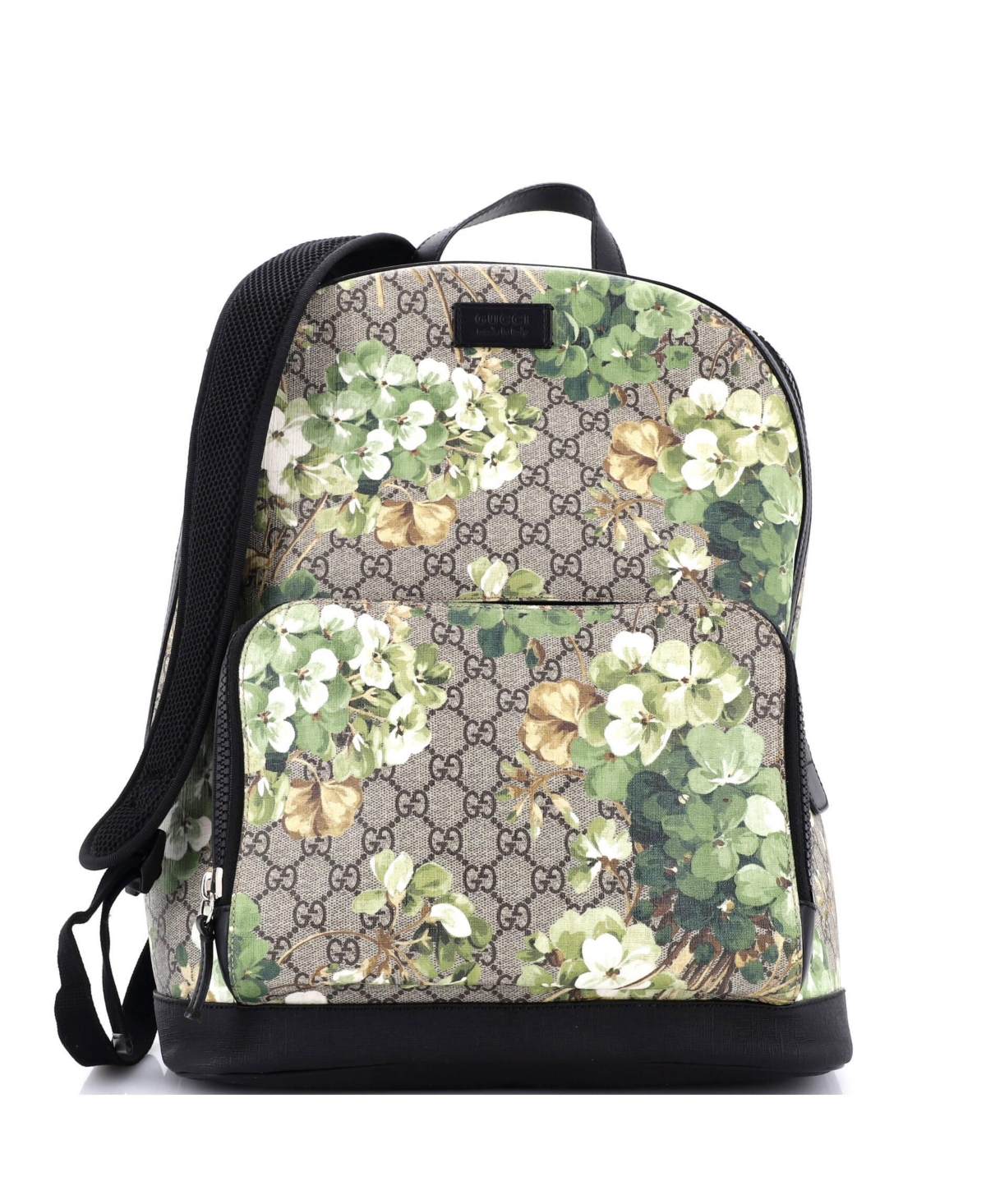 Click here for Pre-Owned Gucci Medium Zip Pocket Backpack Blooms... prices