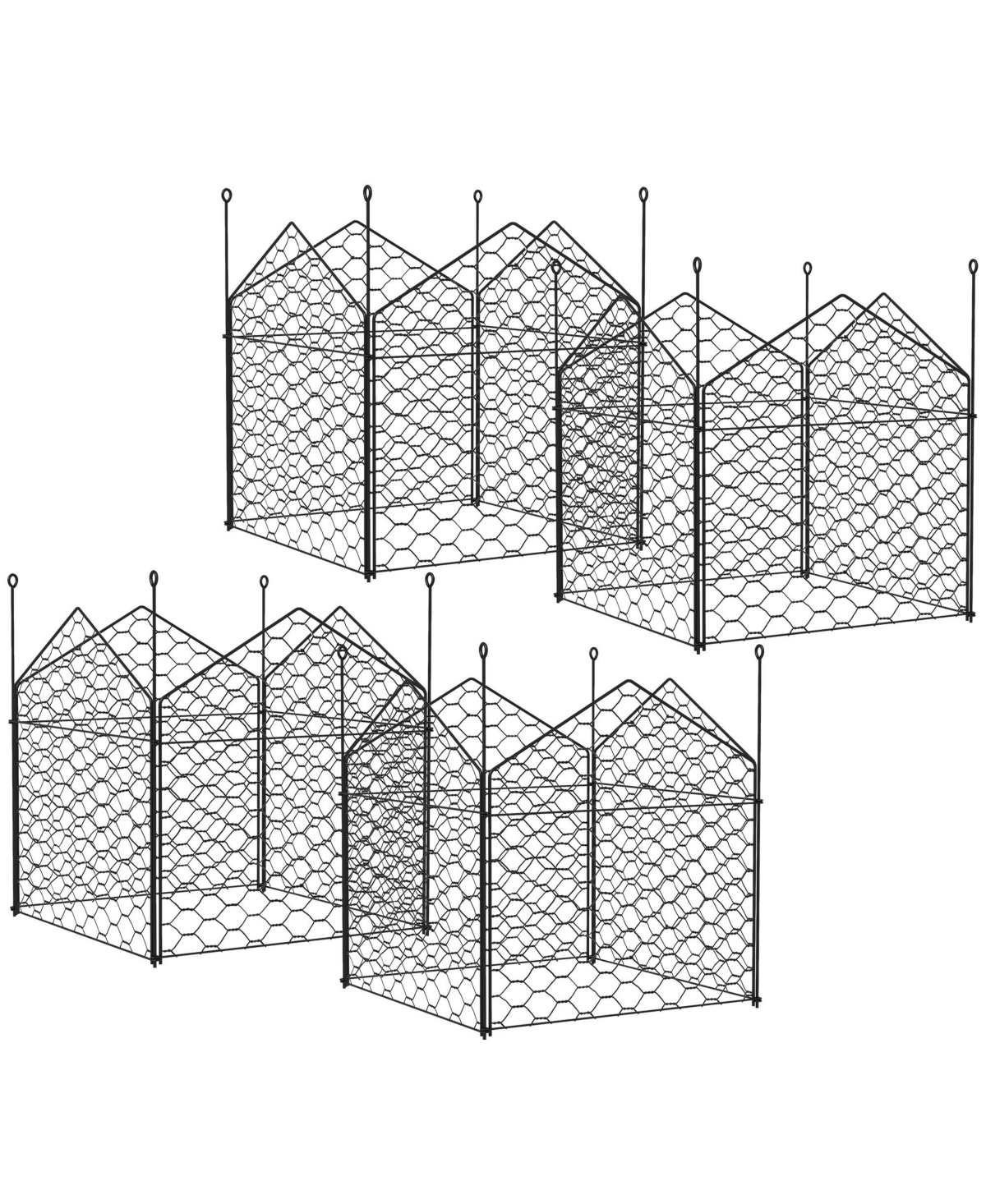 Click here for Outsunny 4 Pack Garden Chicken Wire Cloche  Plant... prices